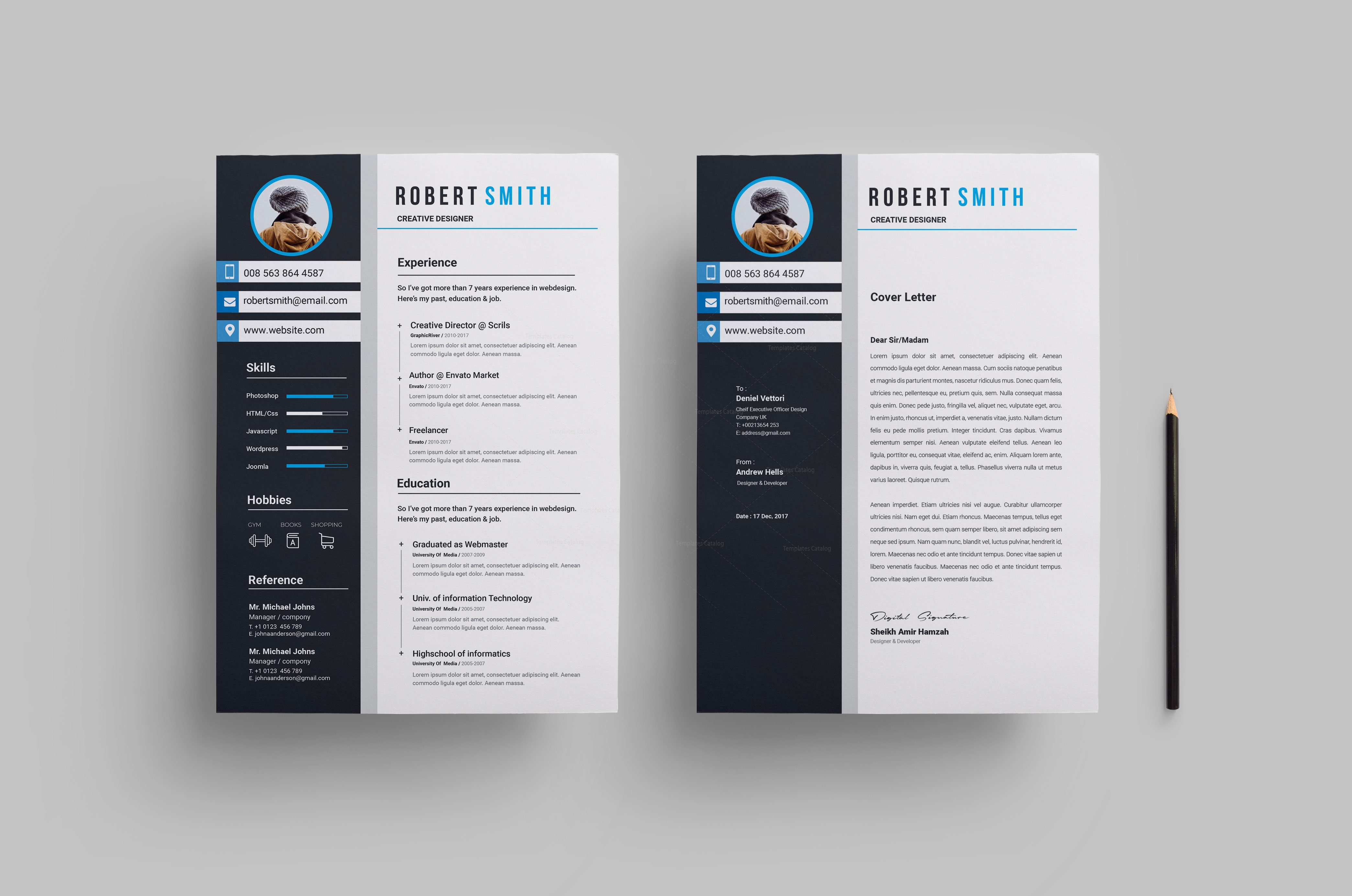 Experience Resume Design - Graphic Templates