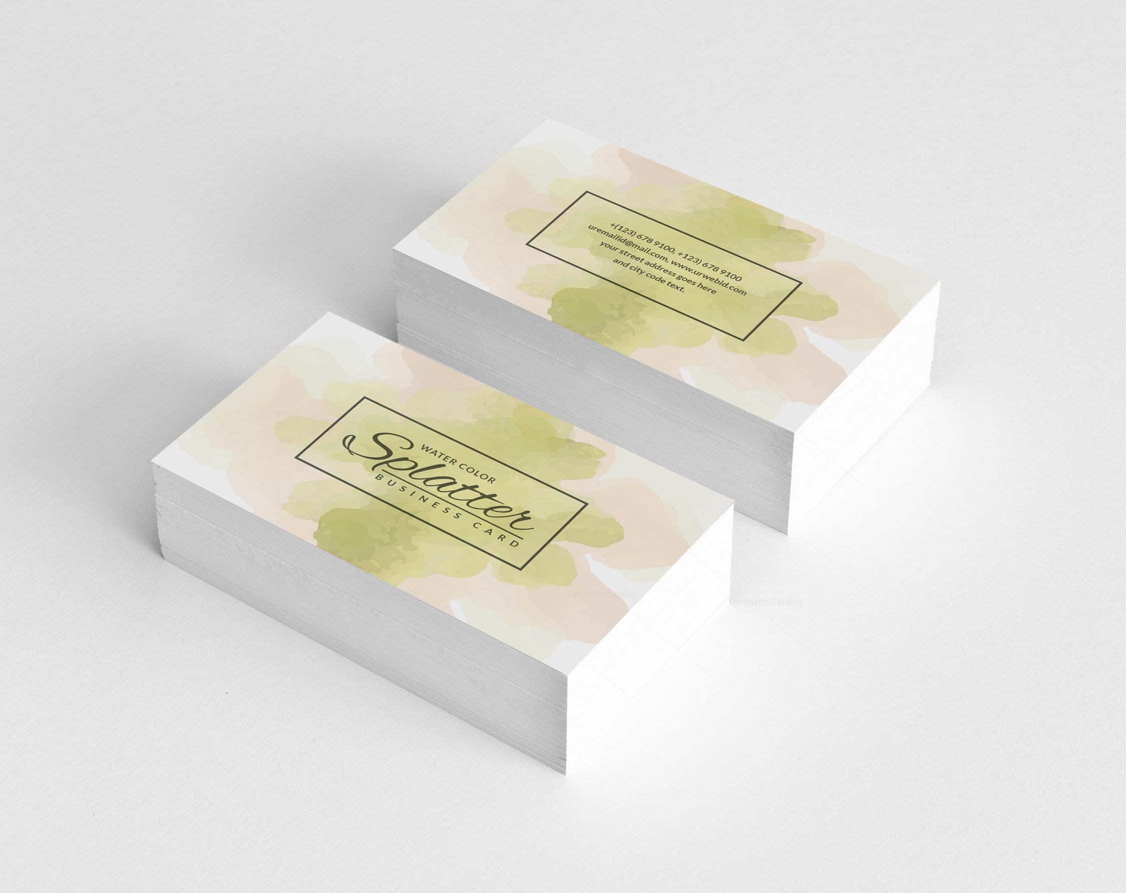 Feminine Business Card Design - Graphic Templates