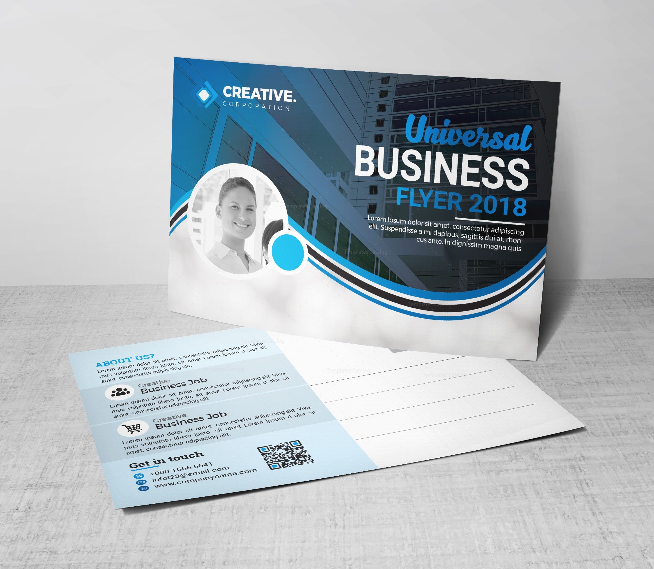 Free Postcard Design Template - Graphic Templates
