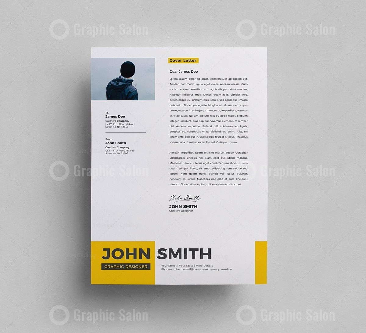 Free PSD Resume Template - Graphic Templates