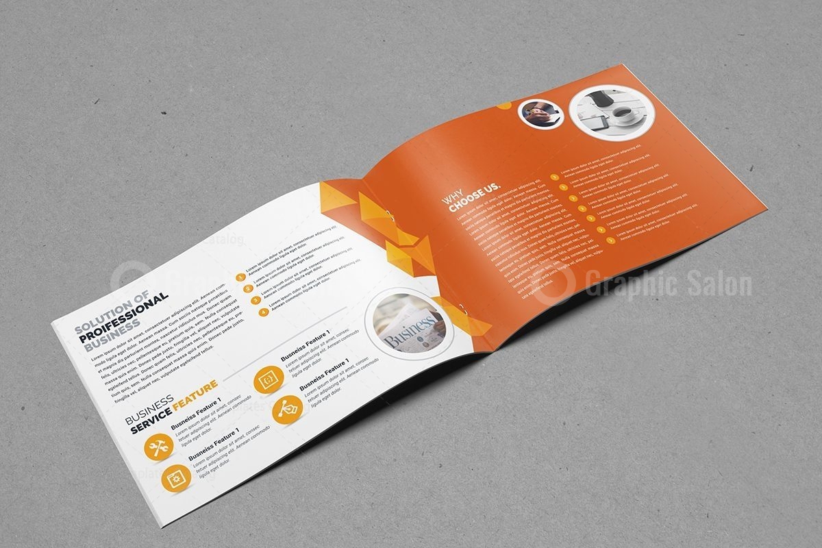 Fully Editable Landscape Brochure Template - Graphic Templates