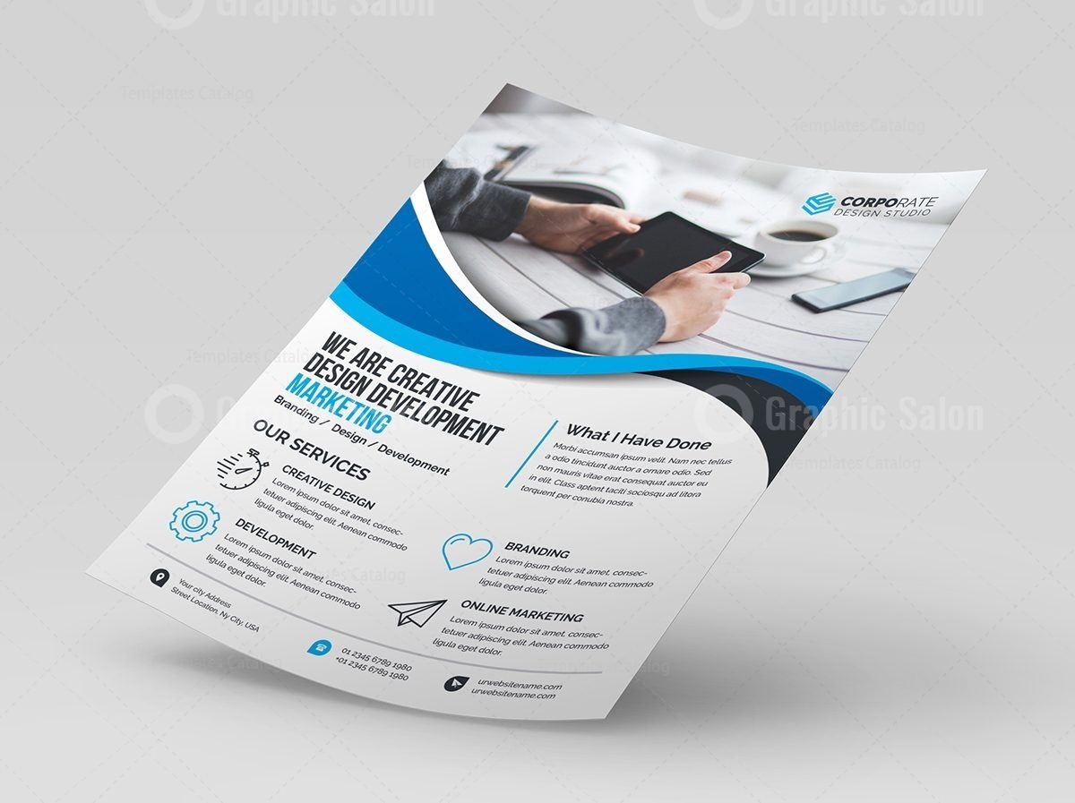 High Quality Corporate Flyer Template - Graphic Templates