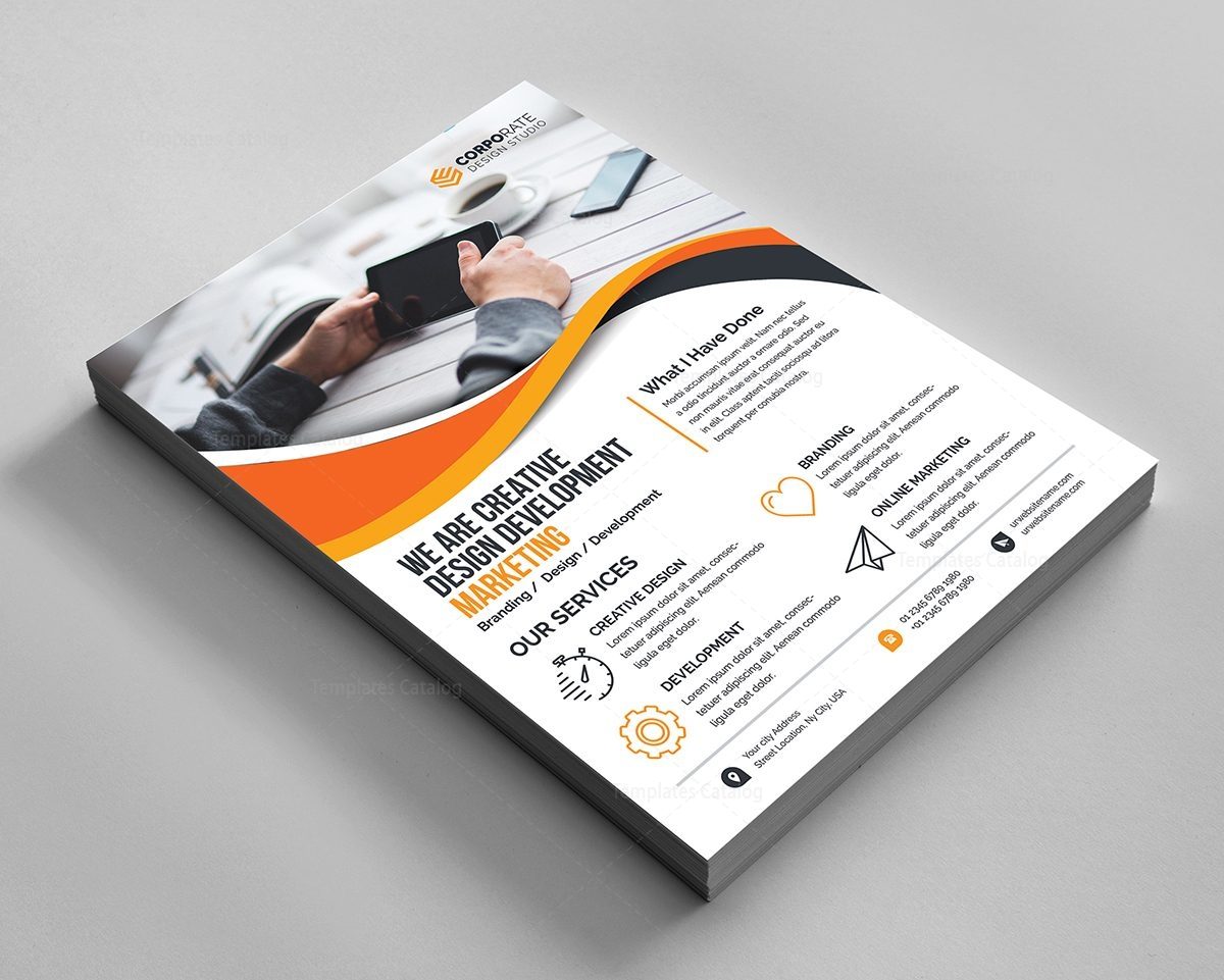 High Quality Corporate Flyer Template - Graphic Templates