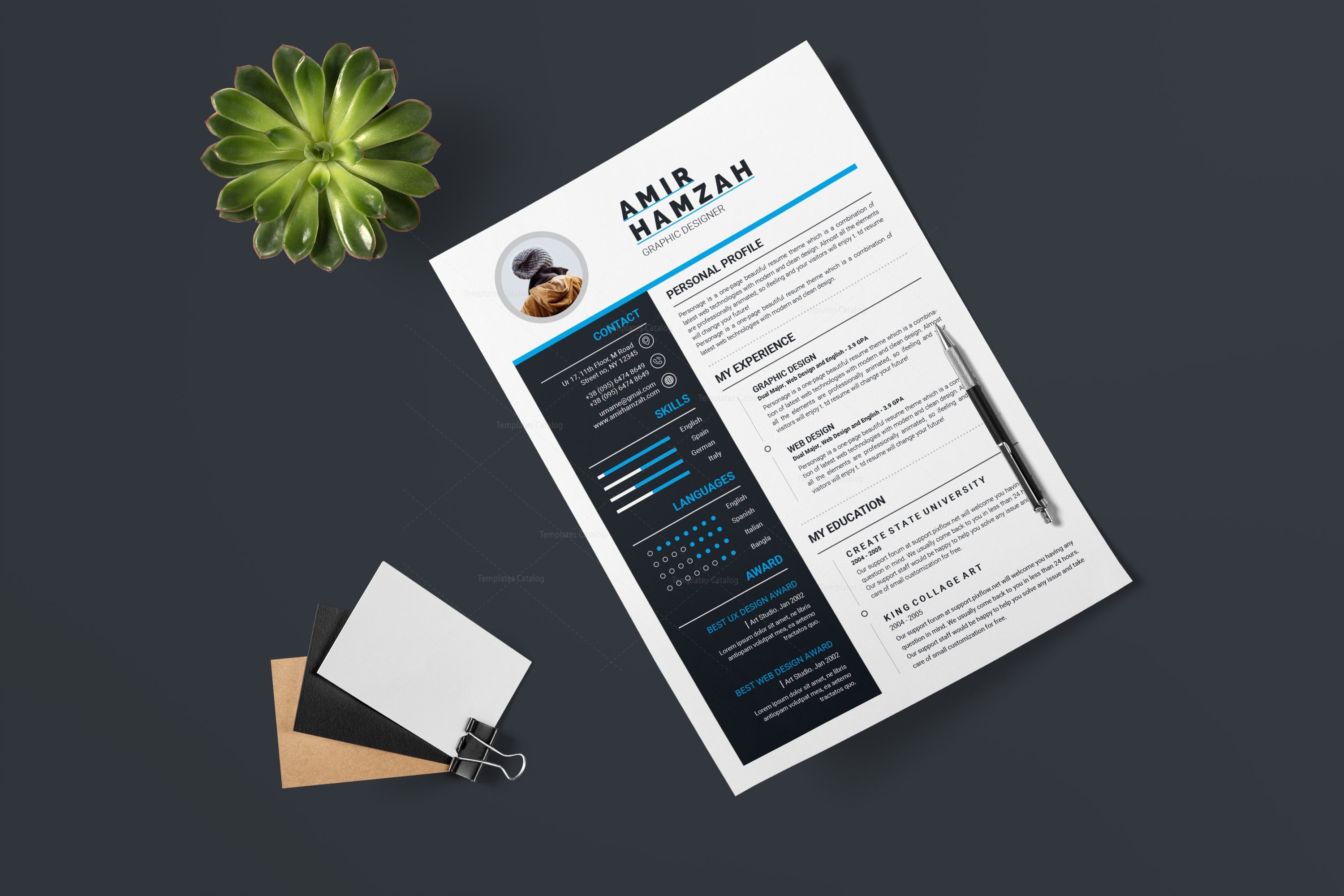 Impressive Resume Design - Graphic Templates