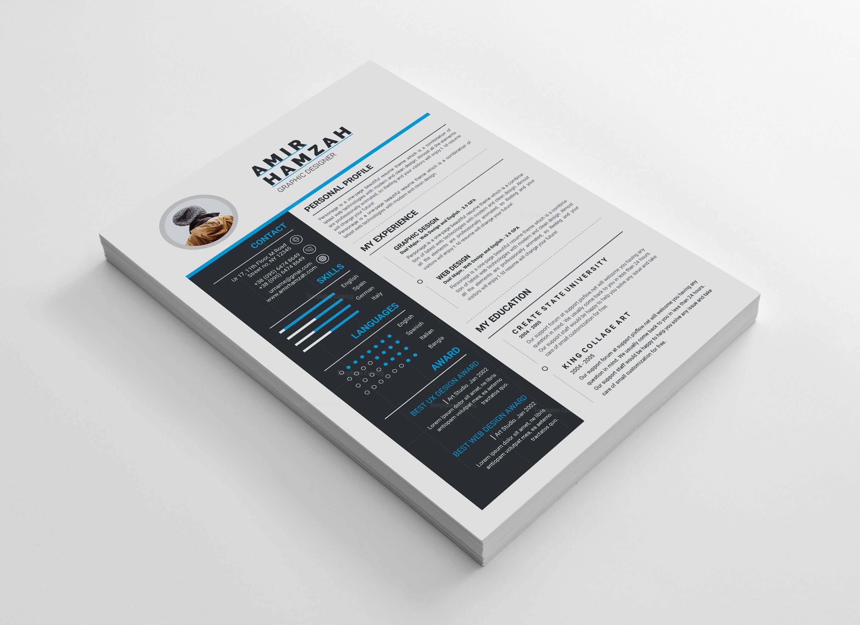 Impressive Resume Design - Graphic Templates