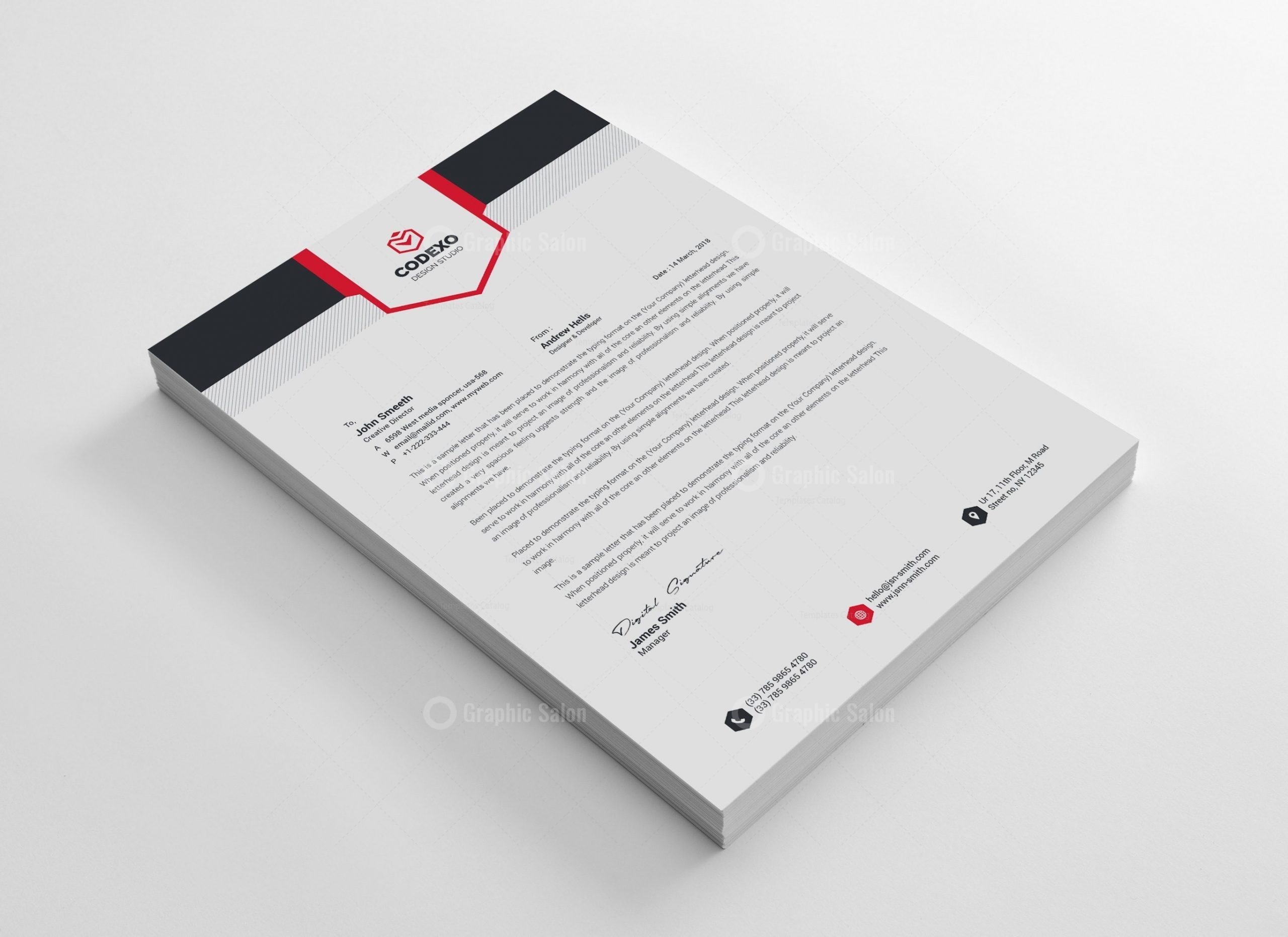 Letterhead Stationery Template Bundle - Graphic Templates