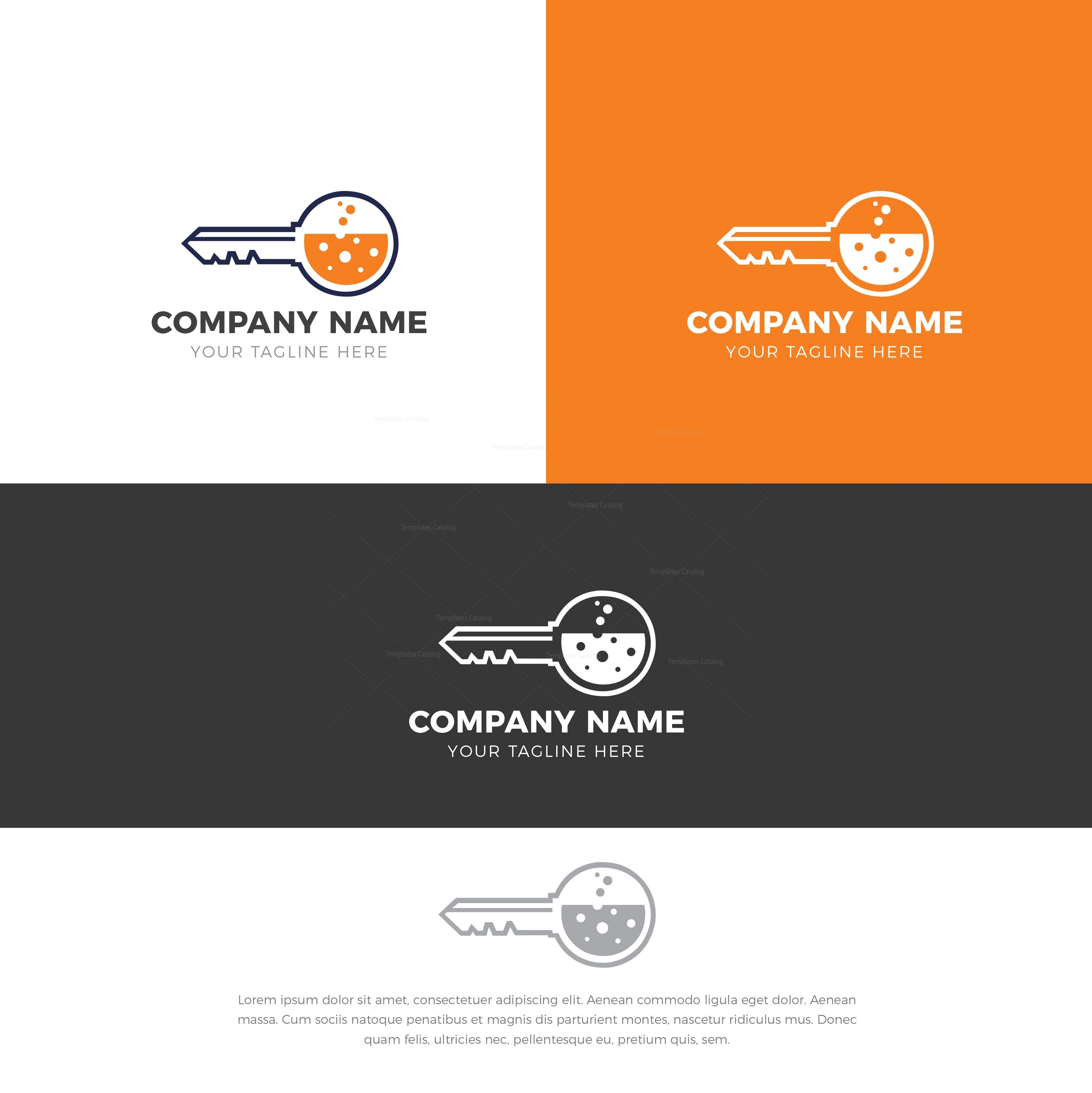 Locksmith Logo Design Template - Graphic Templates