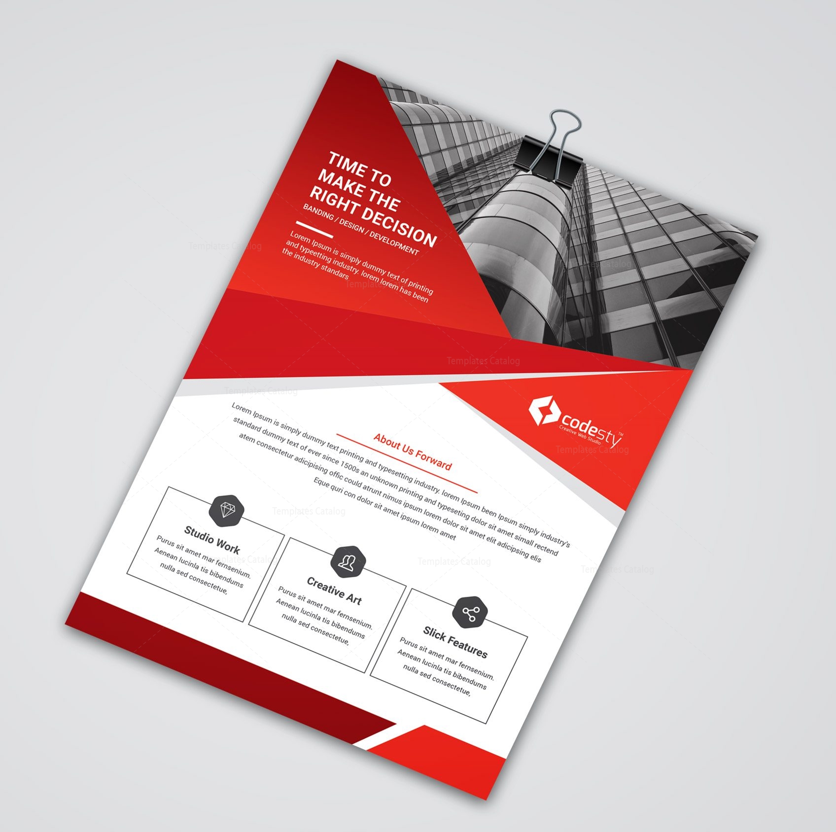 Minimal Print Flyer Design - Graphic Templates