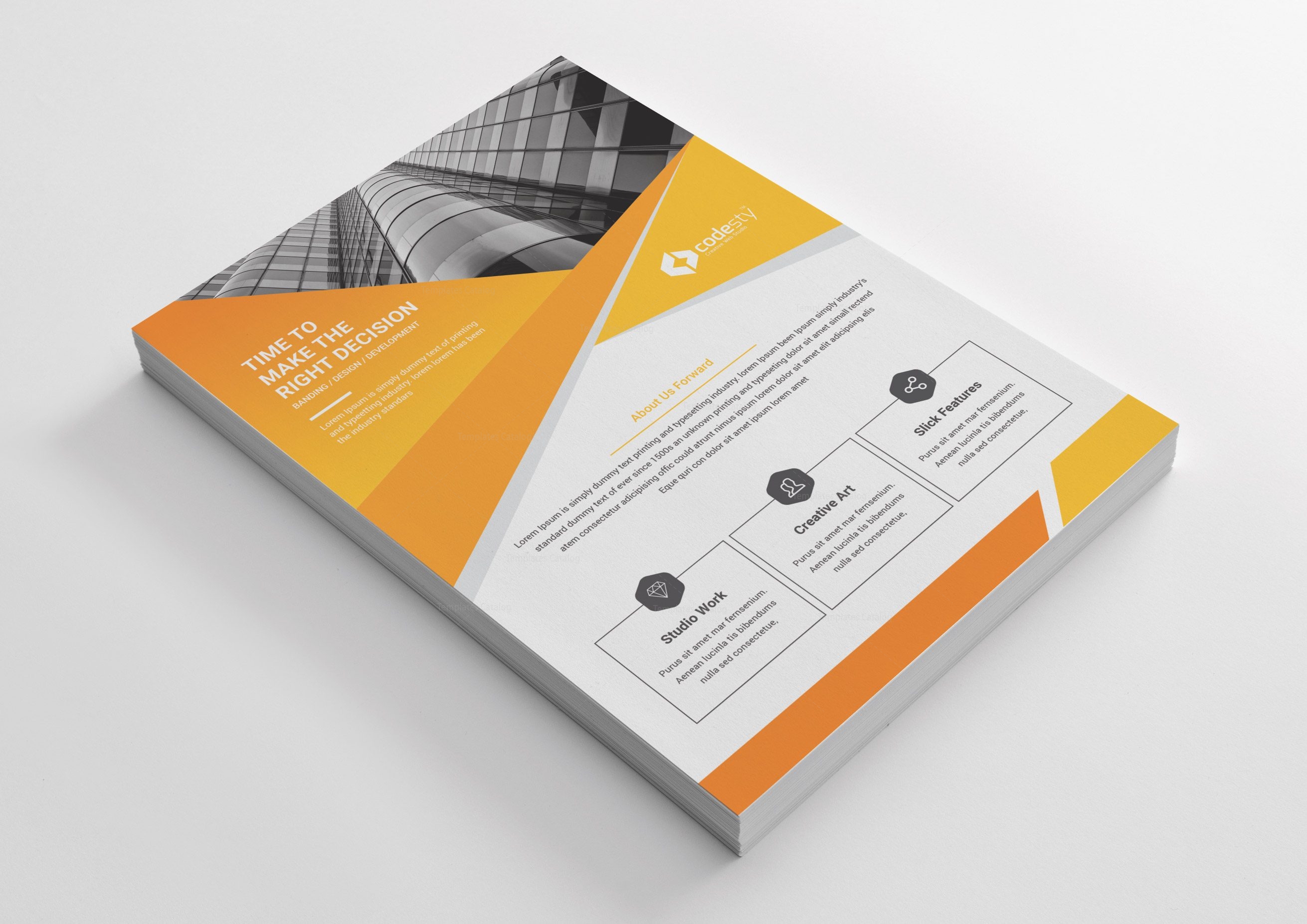 Minimal Print Flyer Design - Graphic Templates