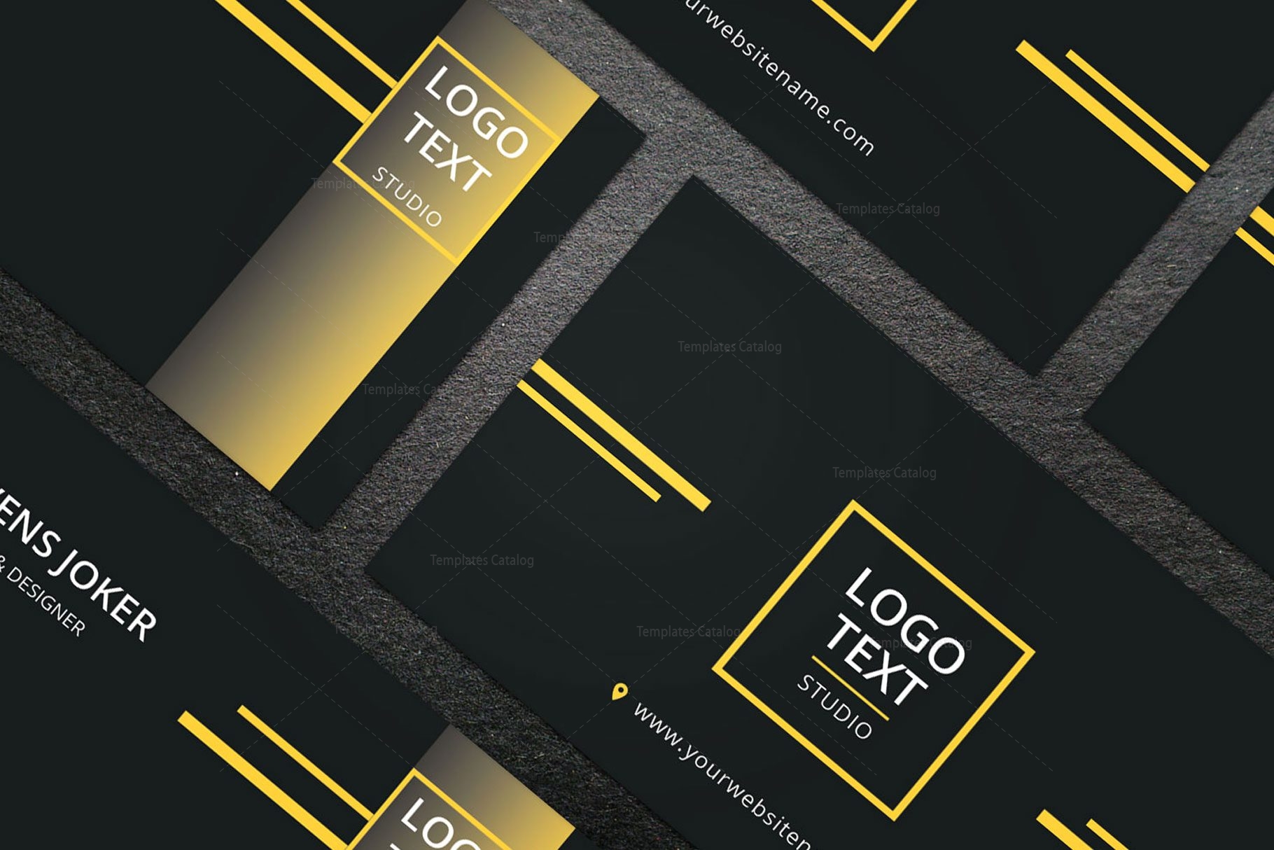 Minimal Programmer Business Card Design - Graphic Templates