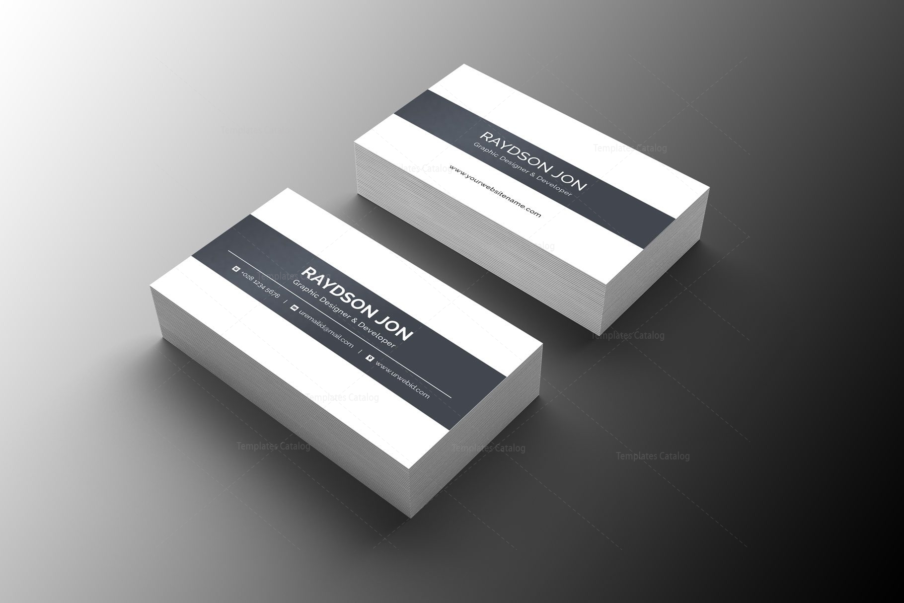 Minimal Retail Business Card Design - Graphic Templates