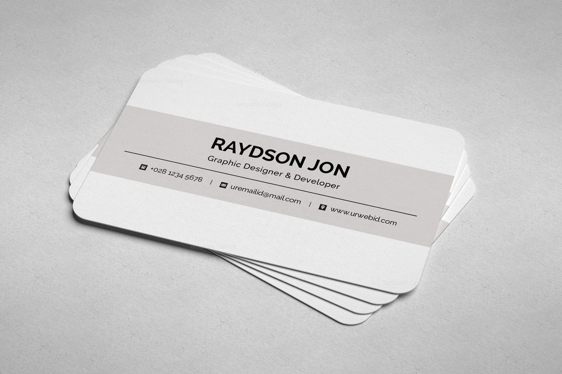 Minimal Retail Business Card Design - Graphic Templates