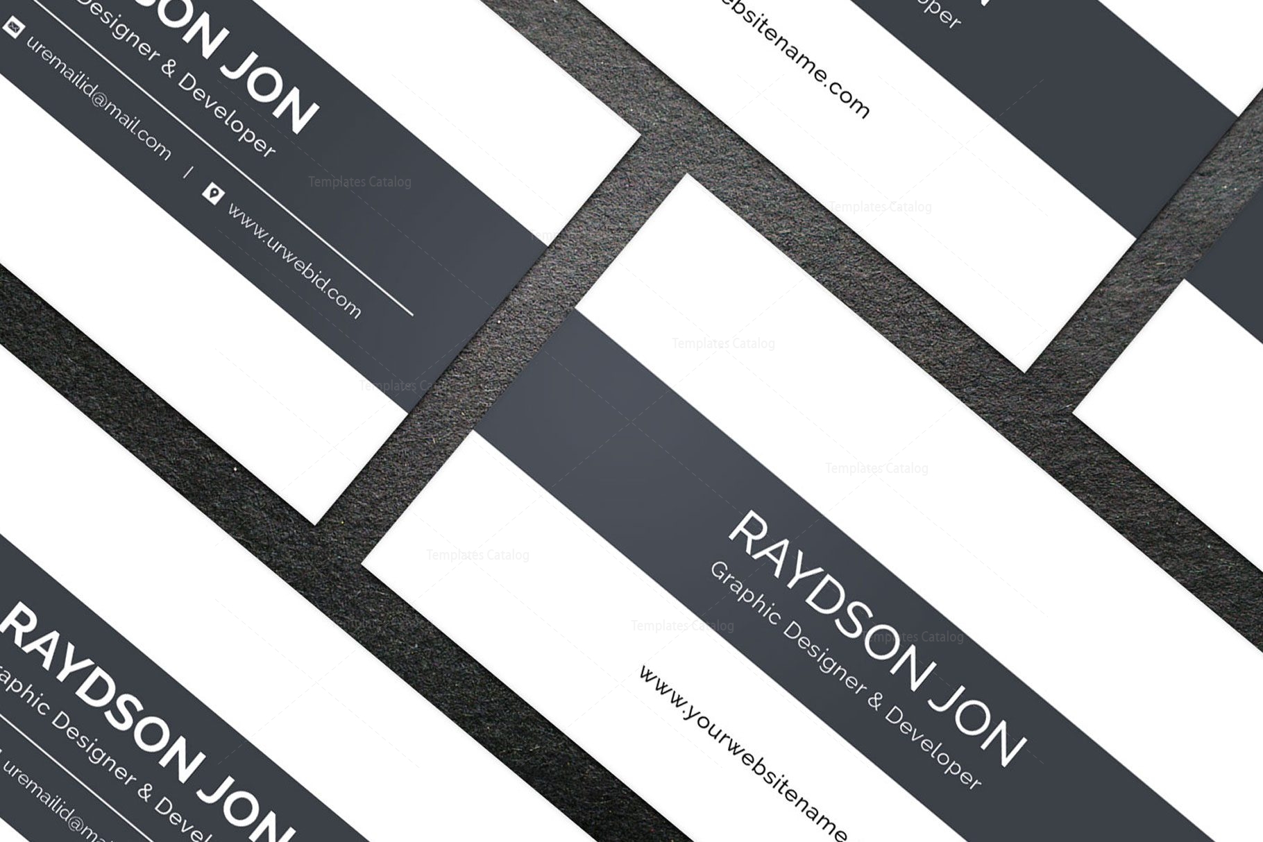 Minimal Retail Business Card Design - Graphic Templates