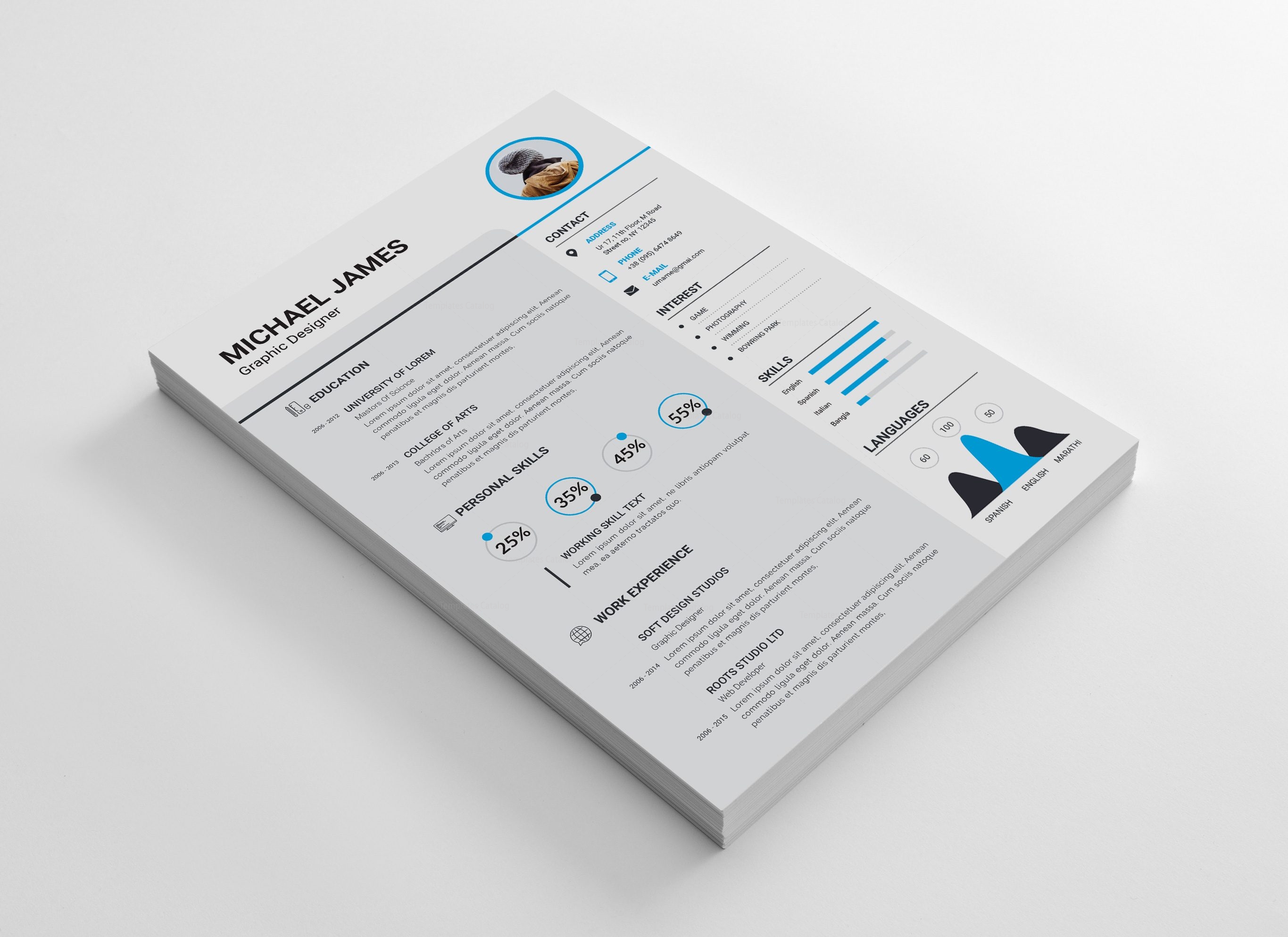 Minimalist Resume Design - Graphic Templates
