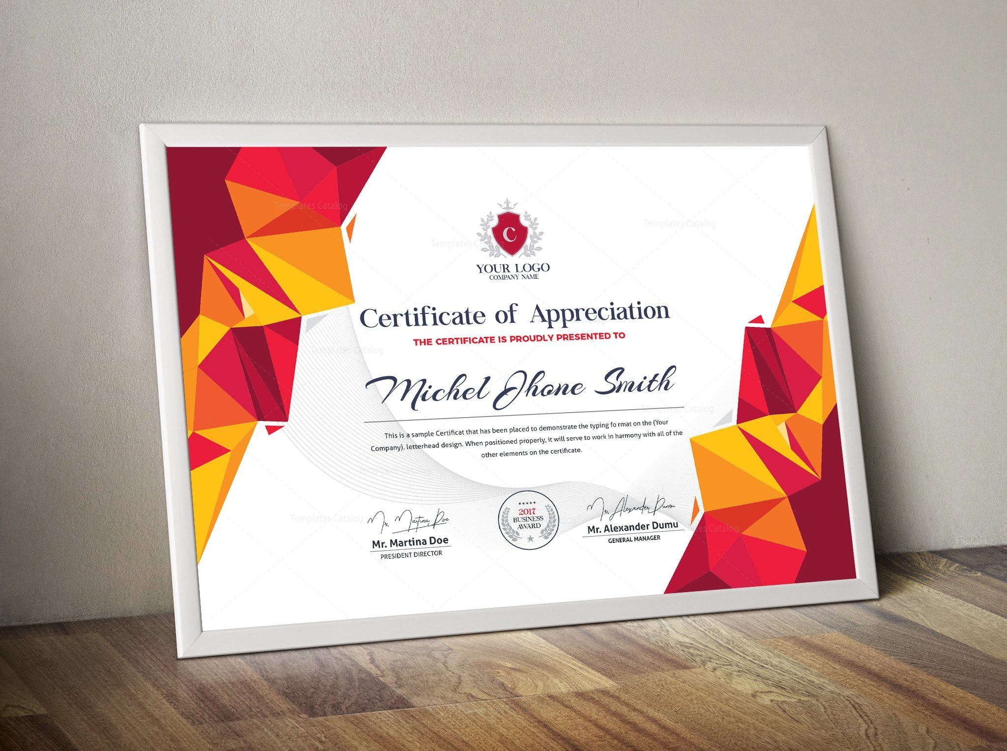 Modern Certificate Sample - Graphic Templates