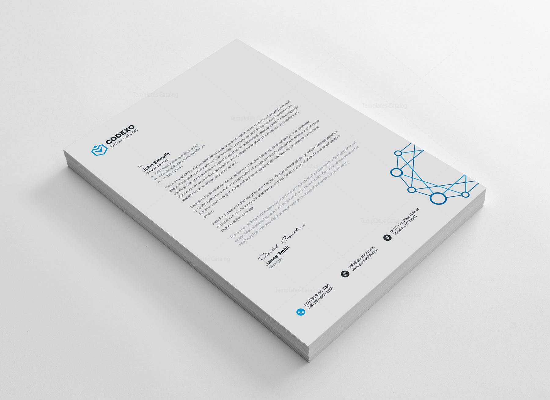 Modern Letterheads Design - Graphic Templates