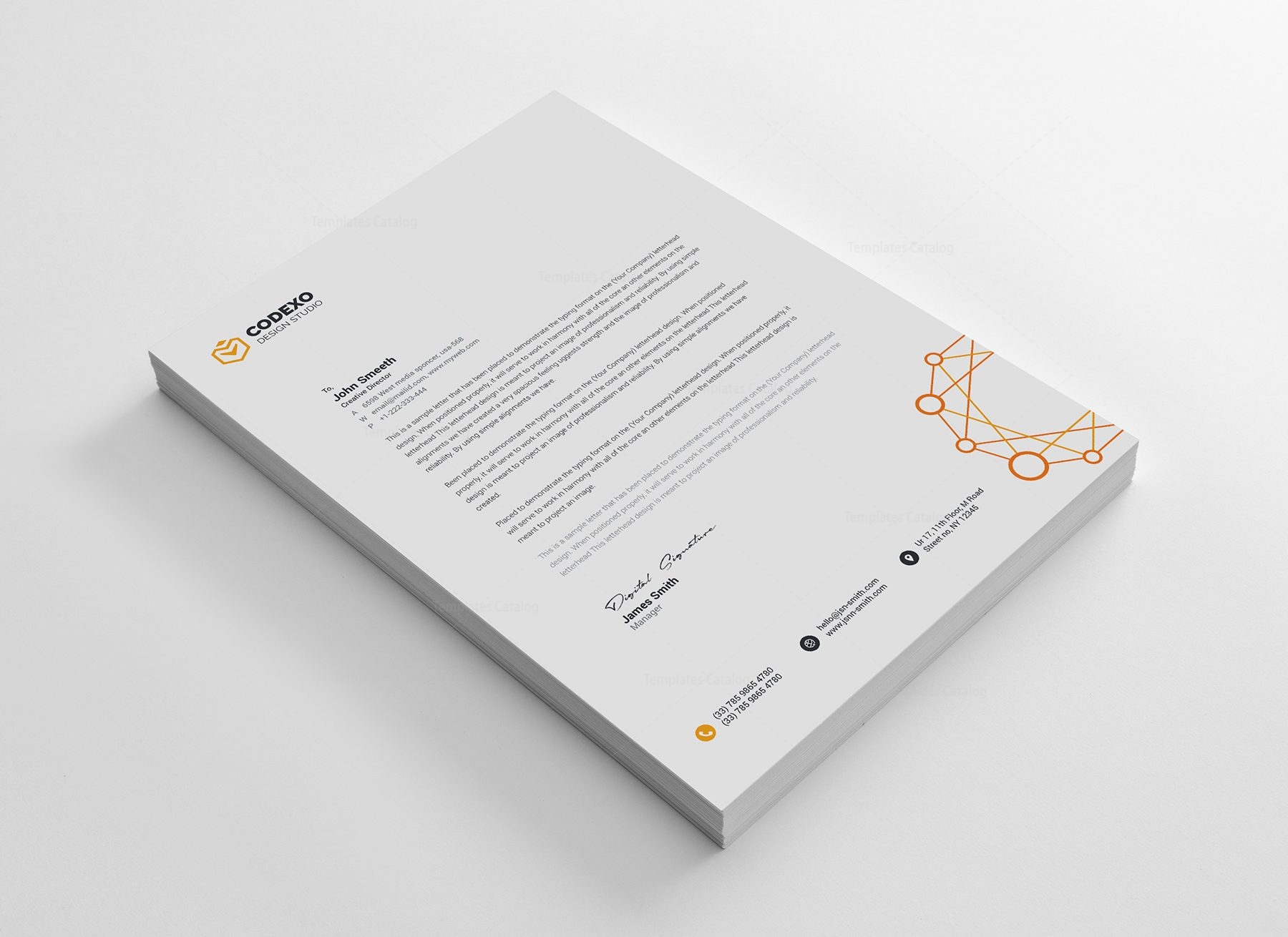 Modern Letterheads Design - Graphic Templates