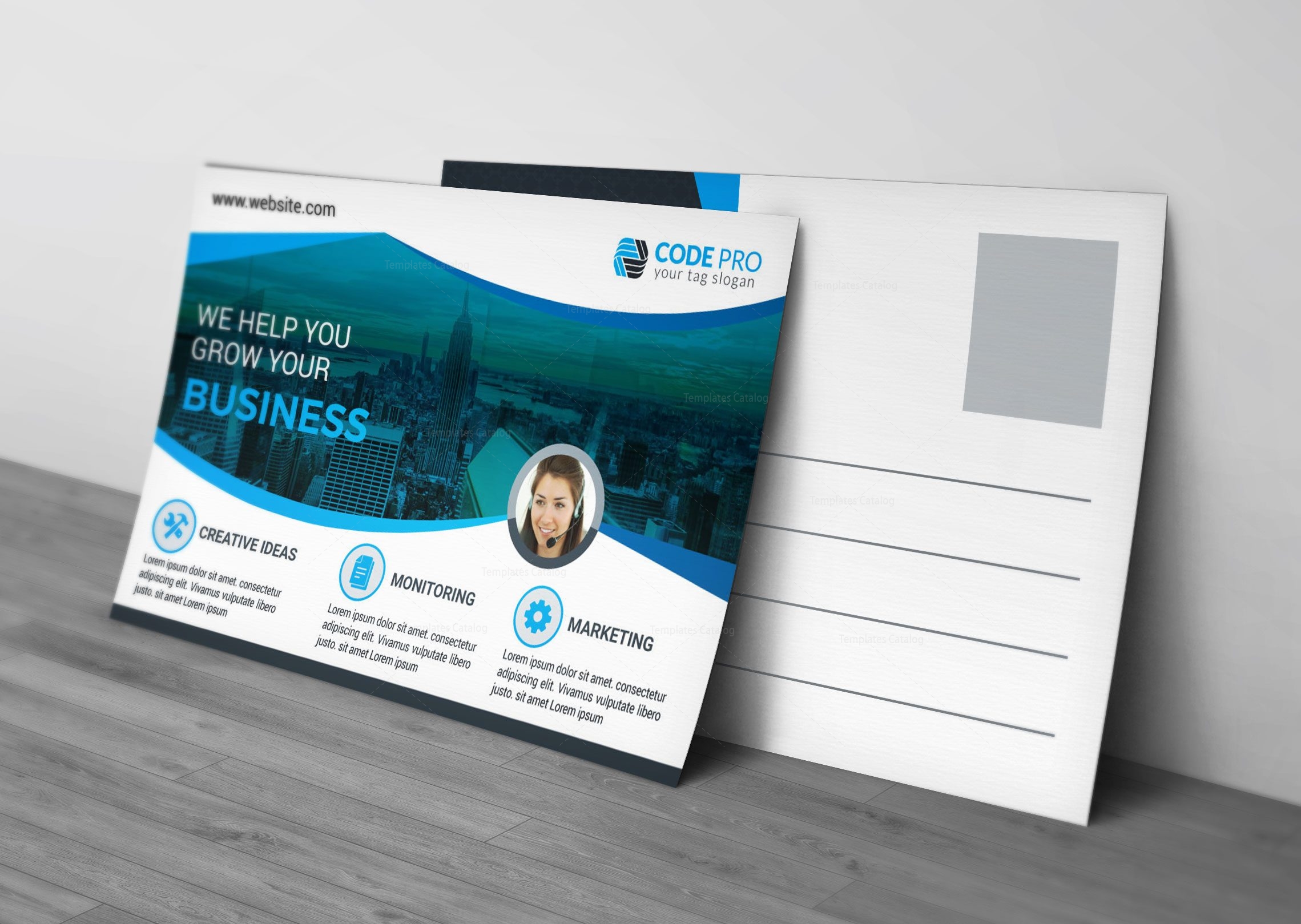 Modern Postcard Design Templates - Graphic Templates