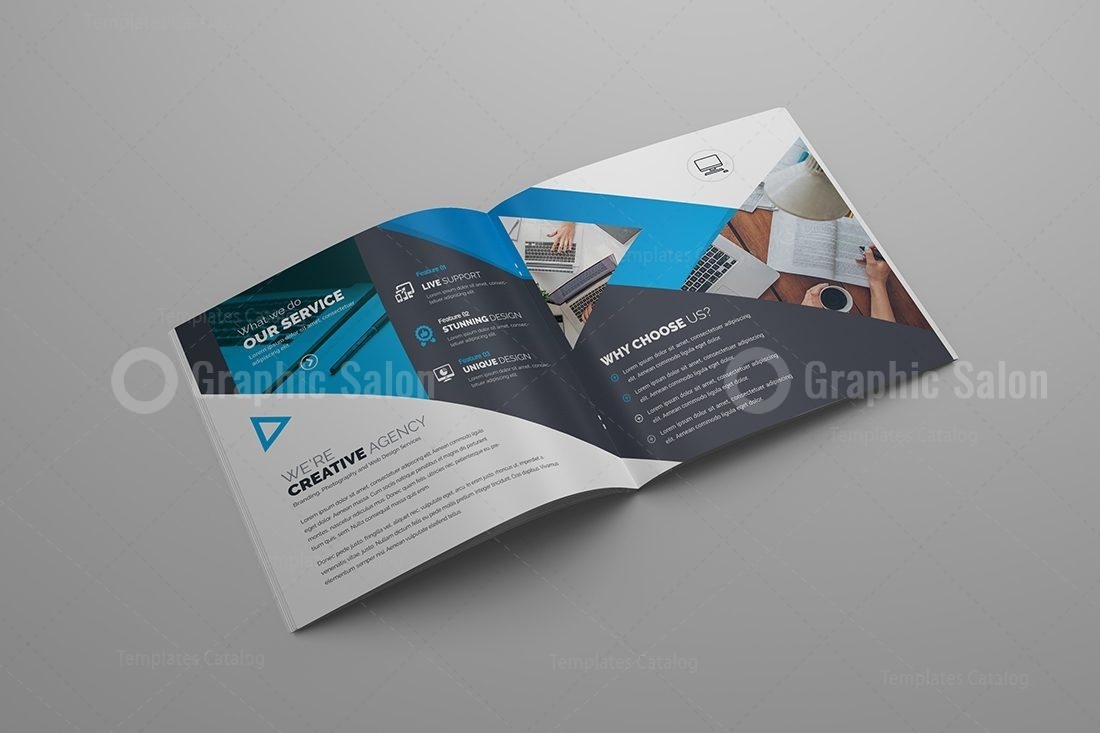 Modern Stylish Corporate Bi-Fold Template - Graphic Templates