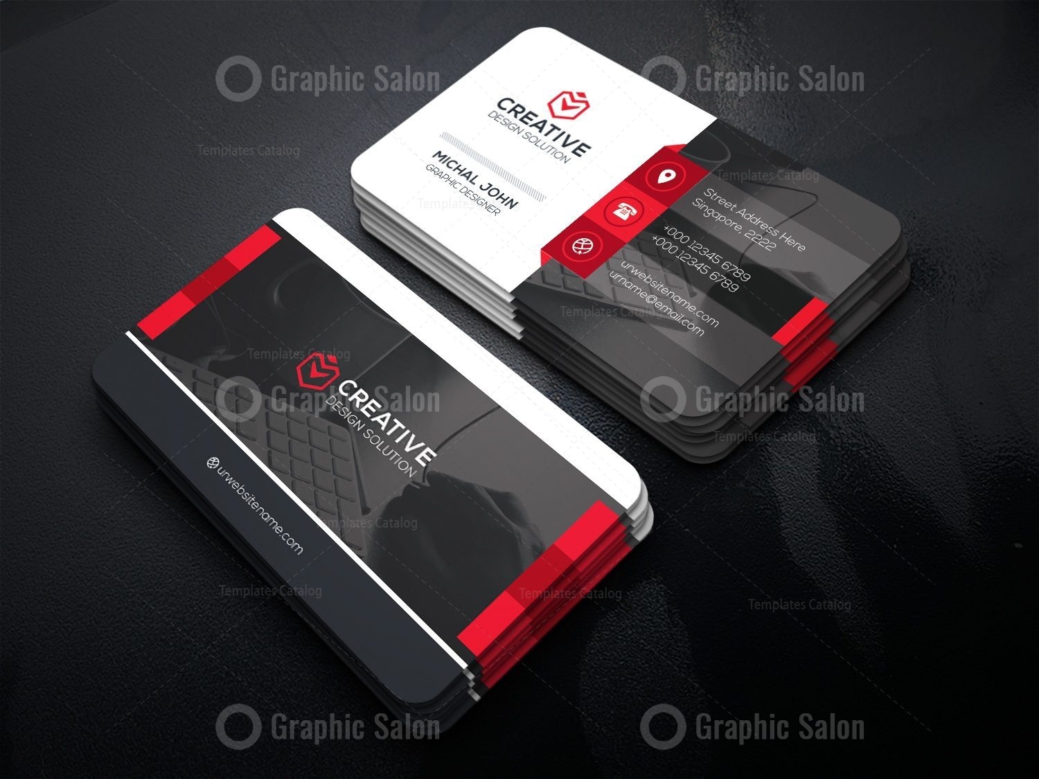 Office Business Card Template Card - Graphic Templates
