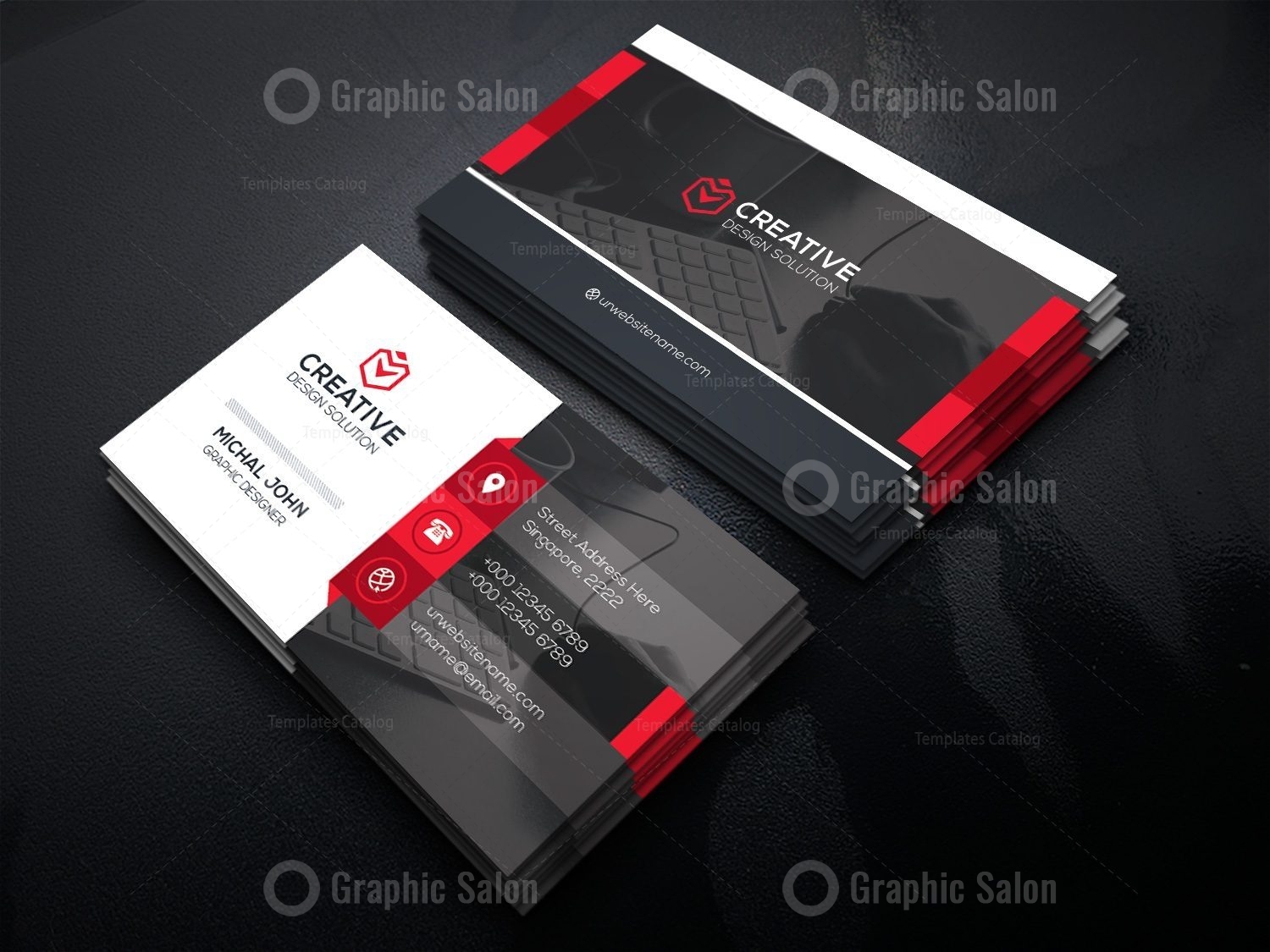 Office Business Card Template Card - Graphic Templates
