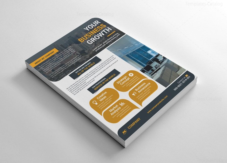 Office Flyers Design Template - Graphic Templates