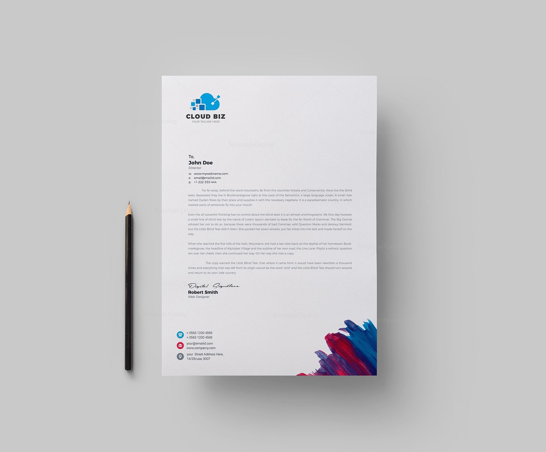 Paint Corporate Identity Pack Design Template - Graphic Templates