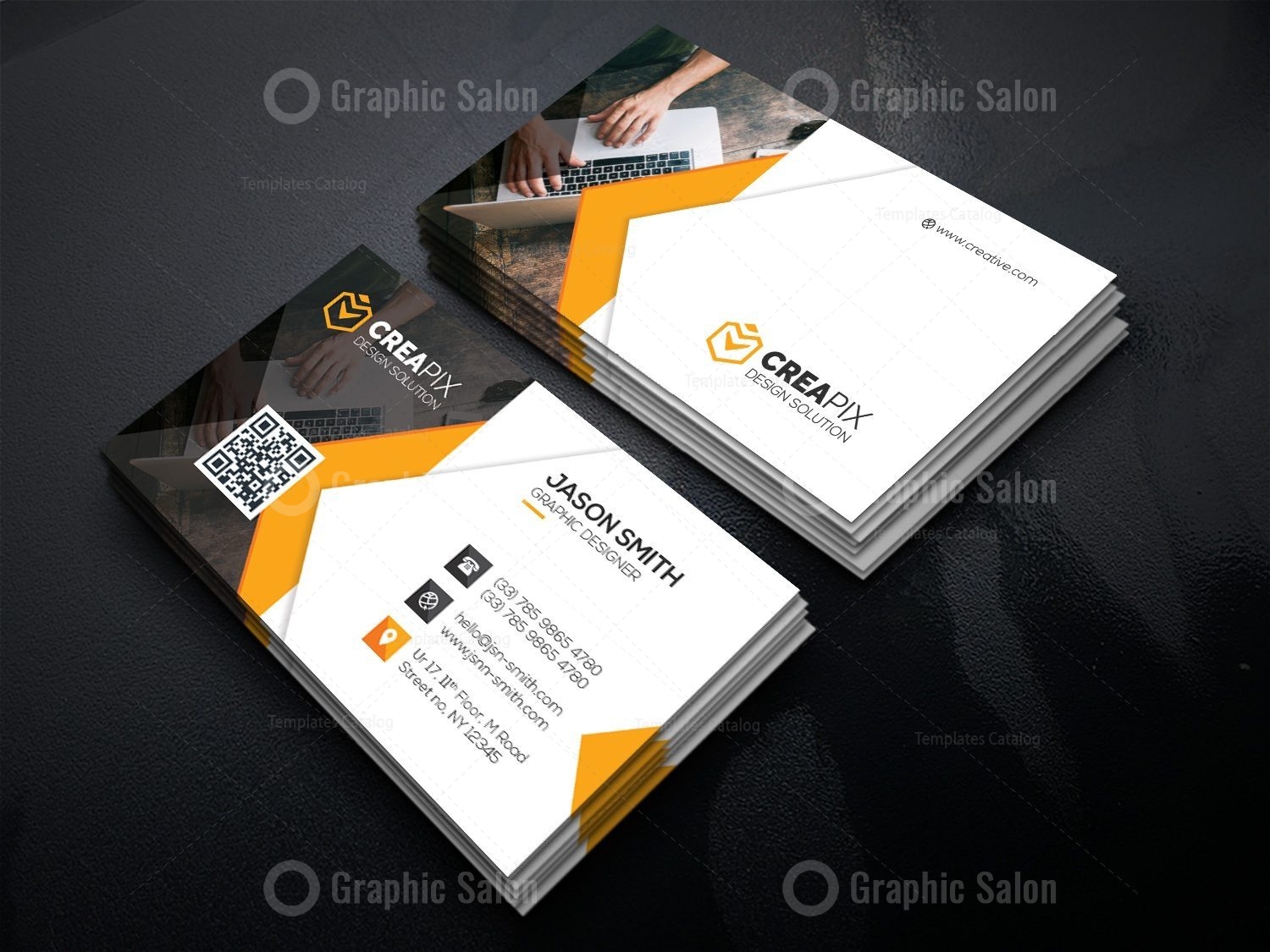Personal Business Card Template - Graphic Templates