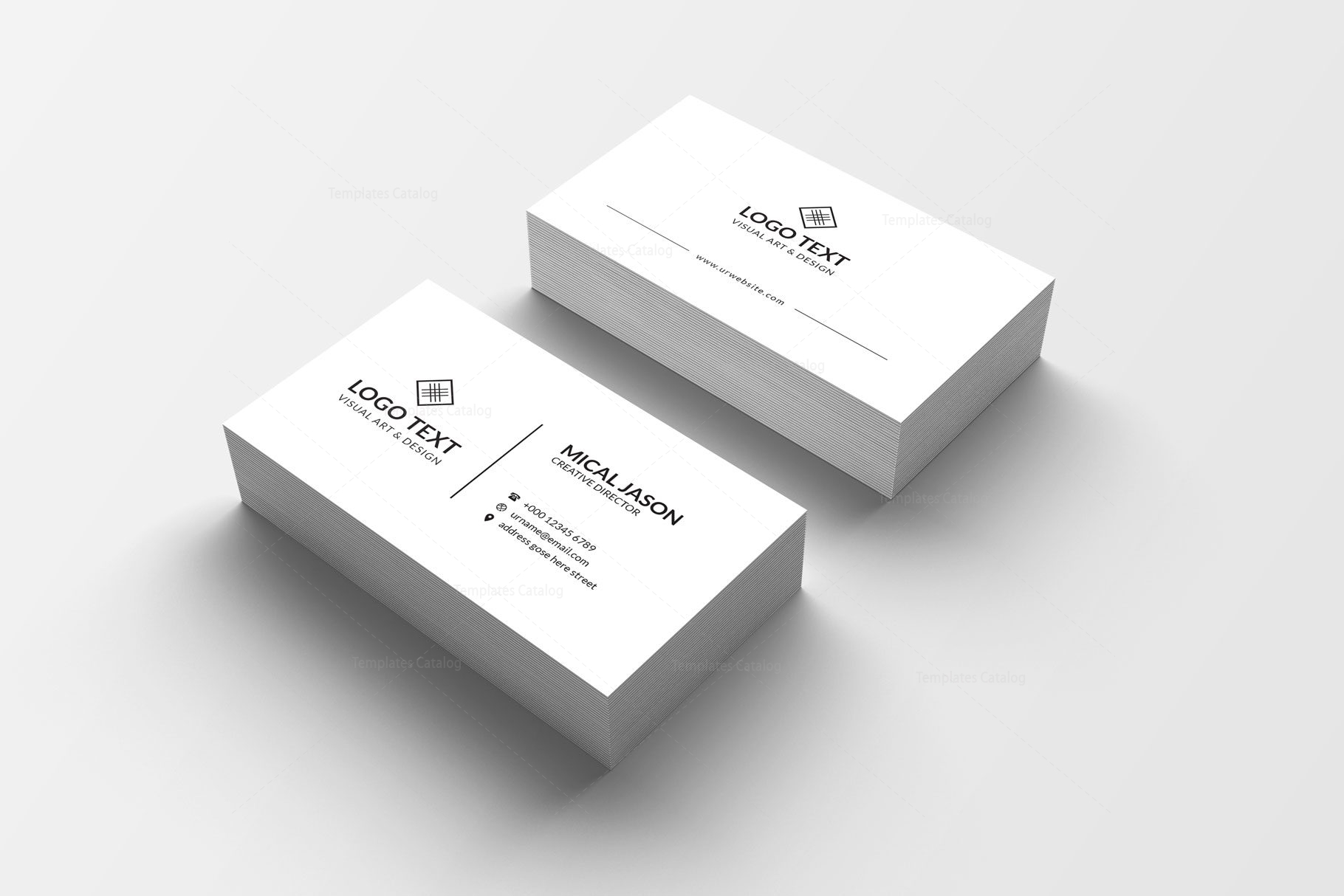 Plain Creative Business Card Design - Graphic Templates