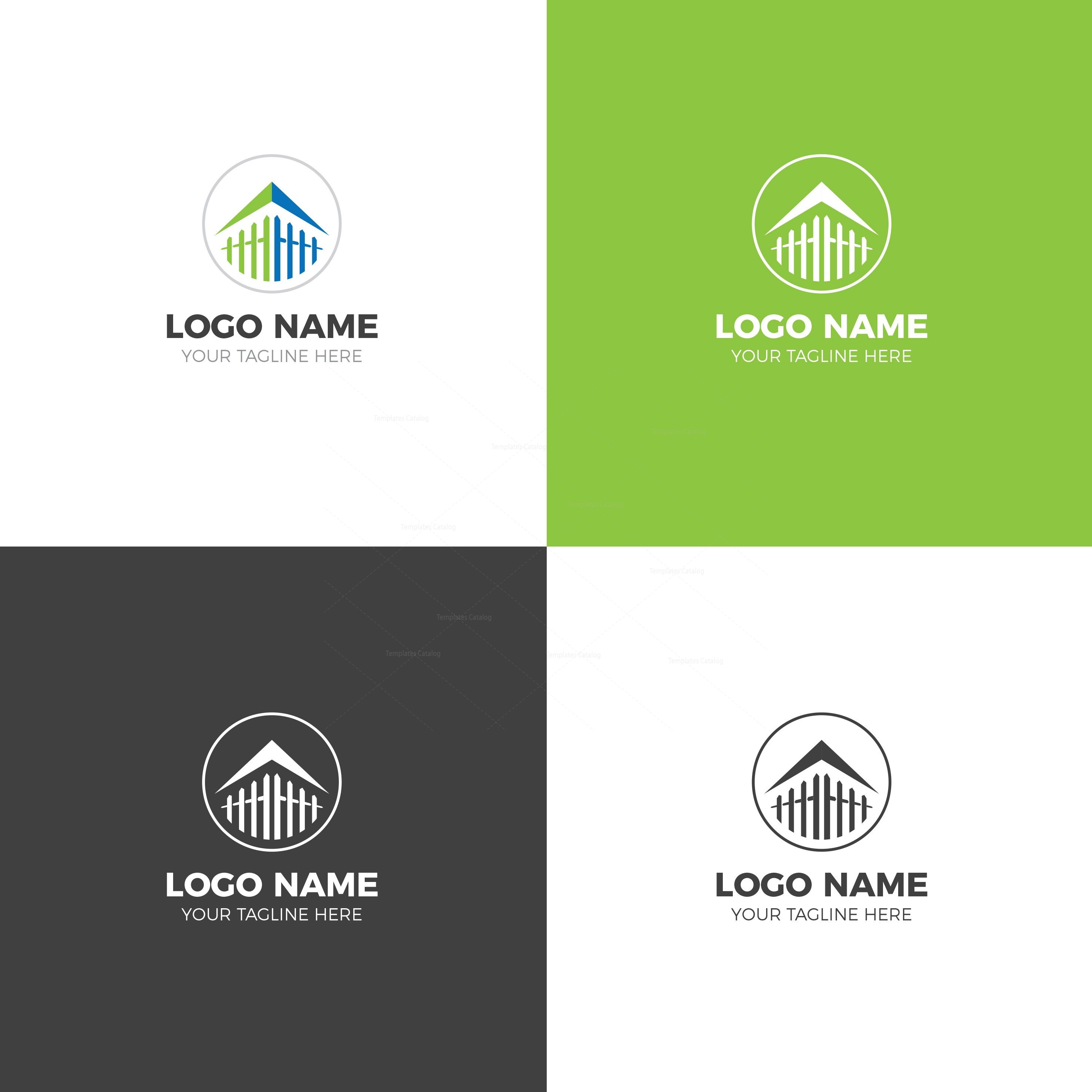Plain Modern Logo Design Template - Graphic Templates