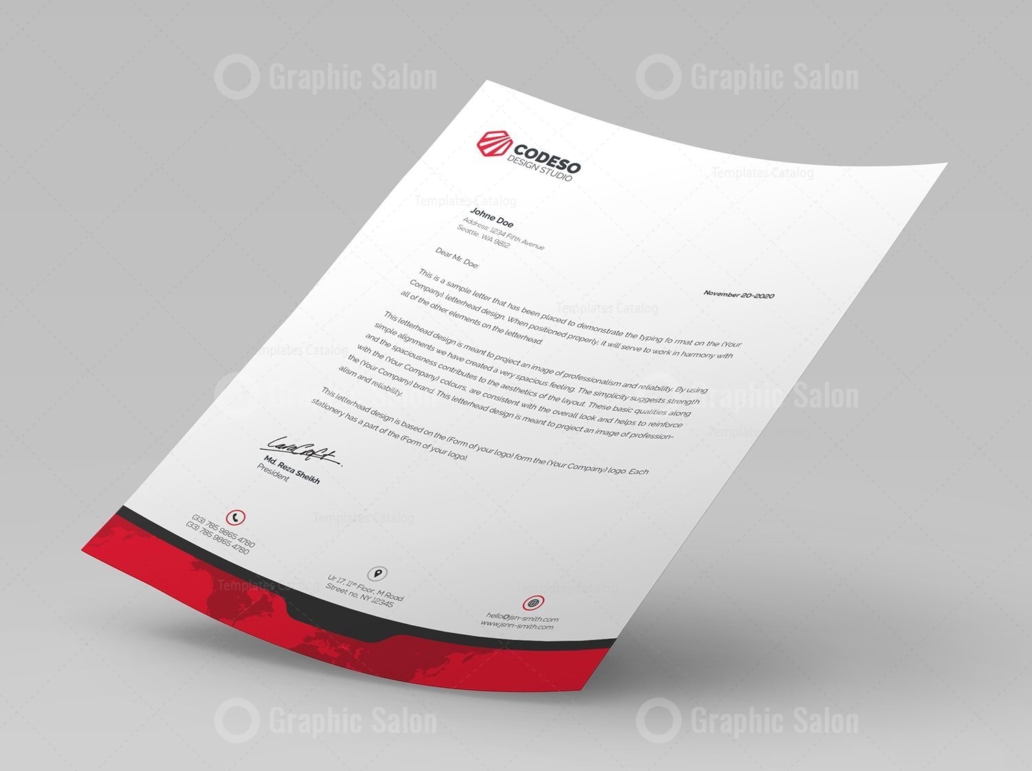 Premium Letterhead Template - Graphic Templates