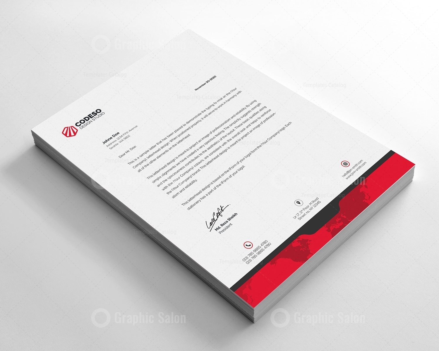Premium Letterhead Template - Graphic Templates