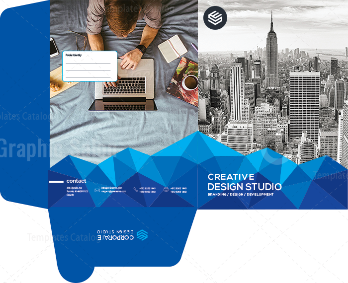 Presentation Folder Design Template - Graphic Templates
