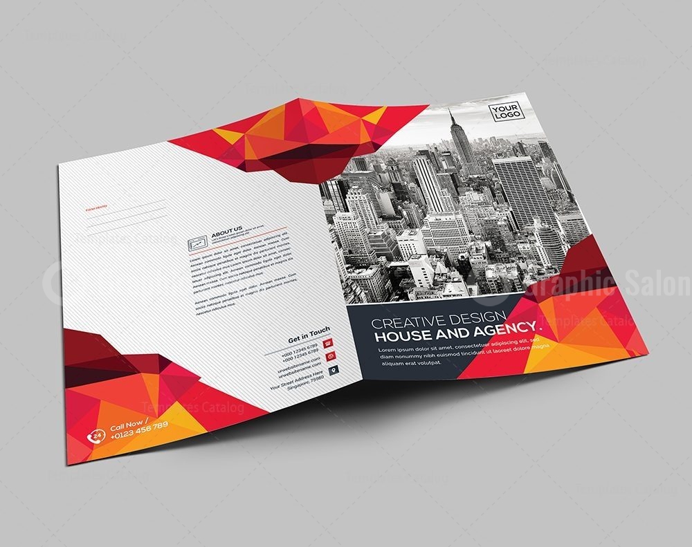 Presentation Folder Design Template - Graphic Templates