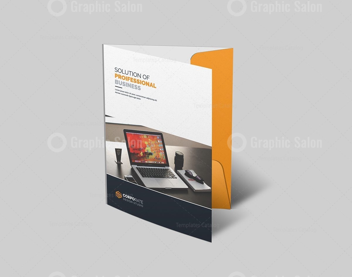 Presentation Folder Template with Classic Design - Graphic Templates