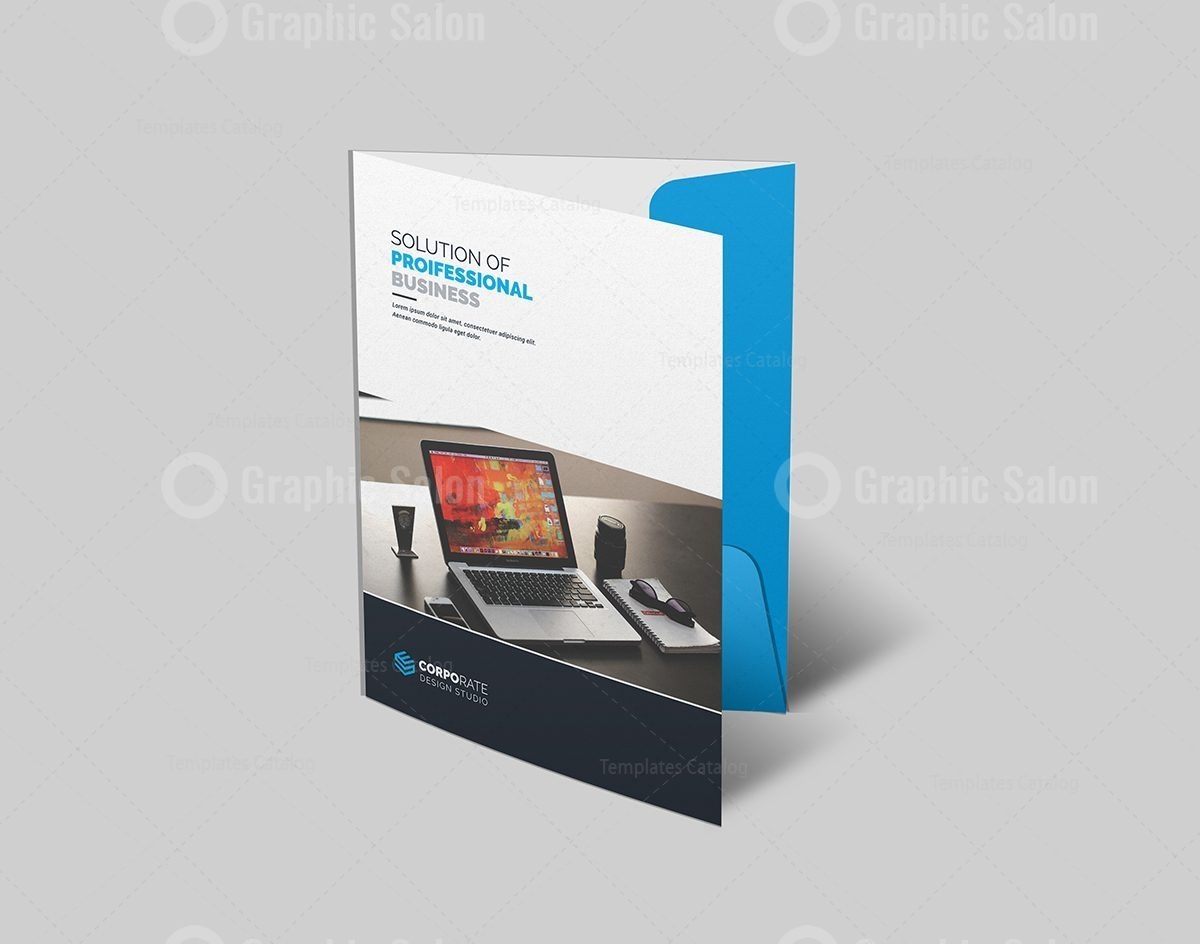 Presentation Folder Template with Classic Design - Graphic Templates