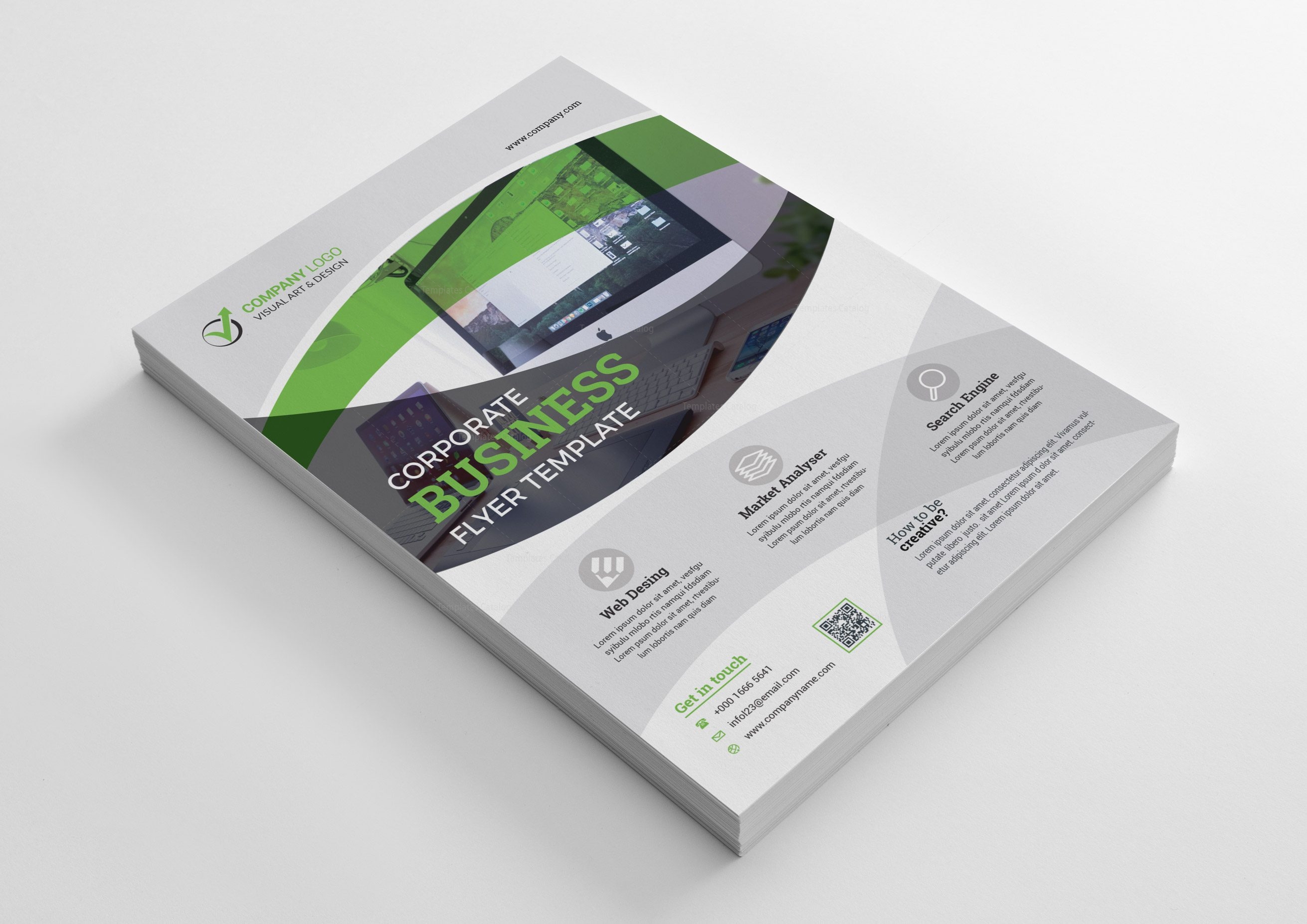 Print Ready Computer Flyer Design - Graphic Templates