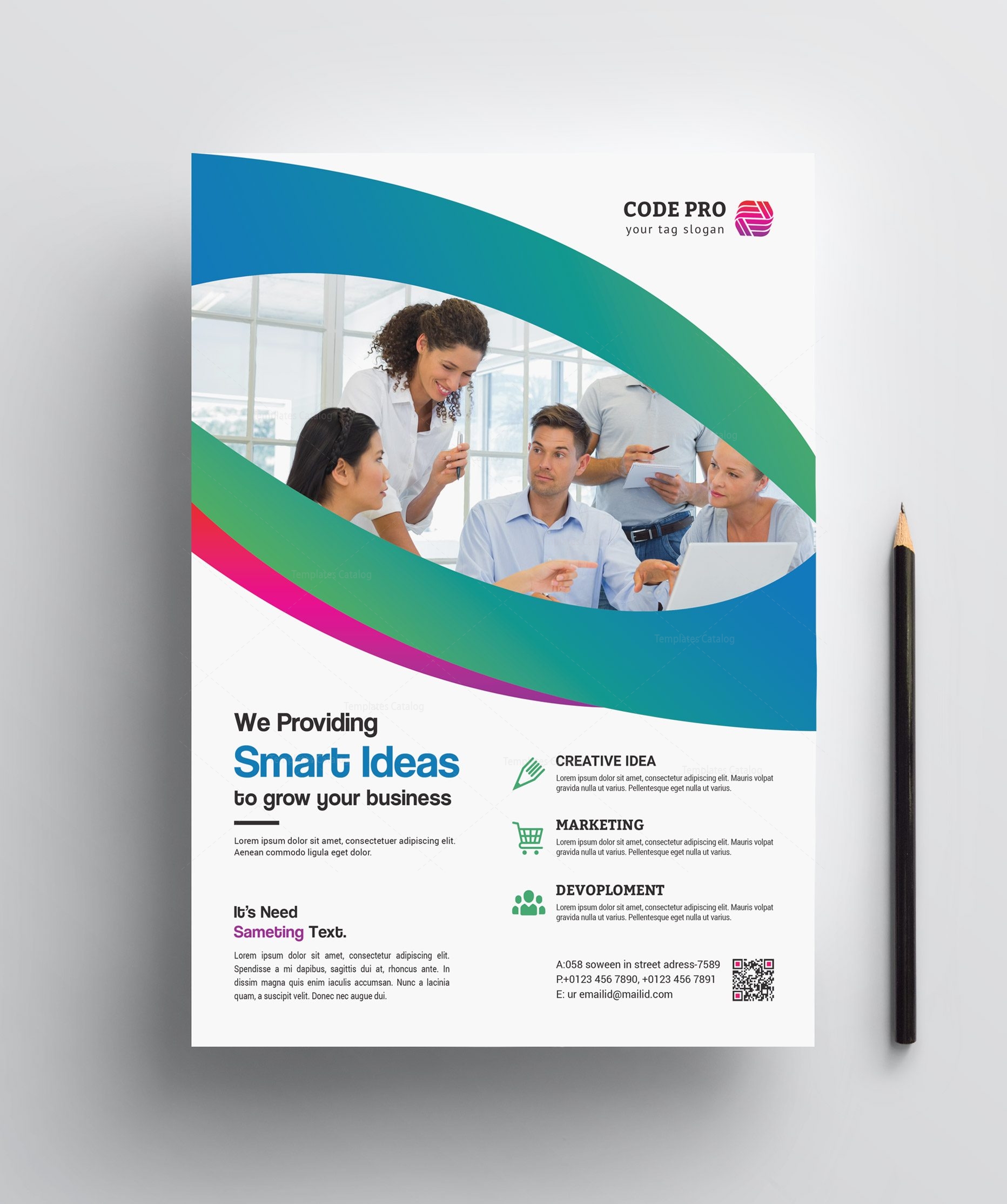 Printable Corporate Business Flyer - Graphic Templates