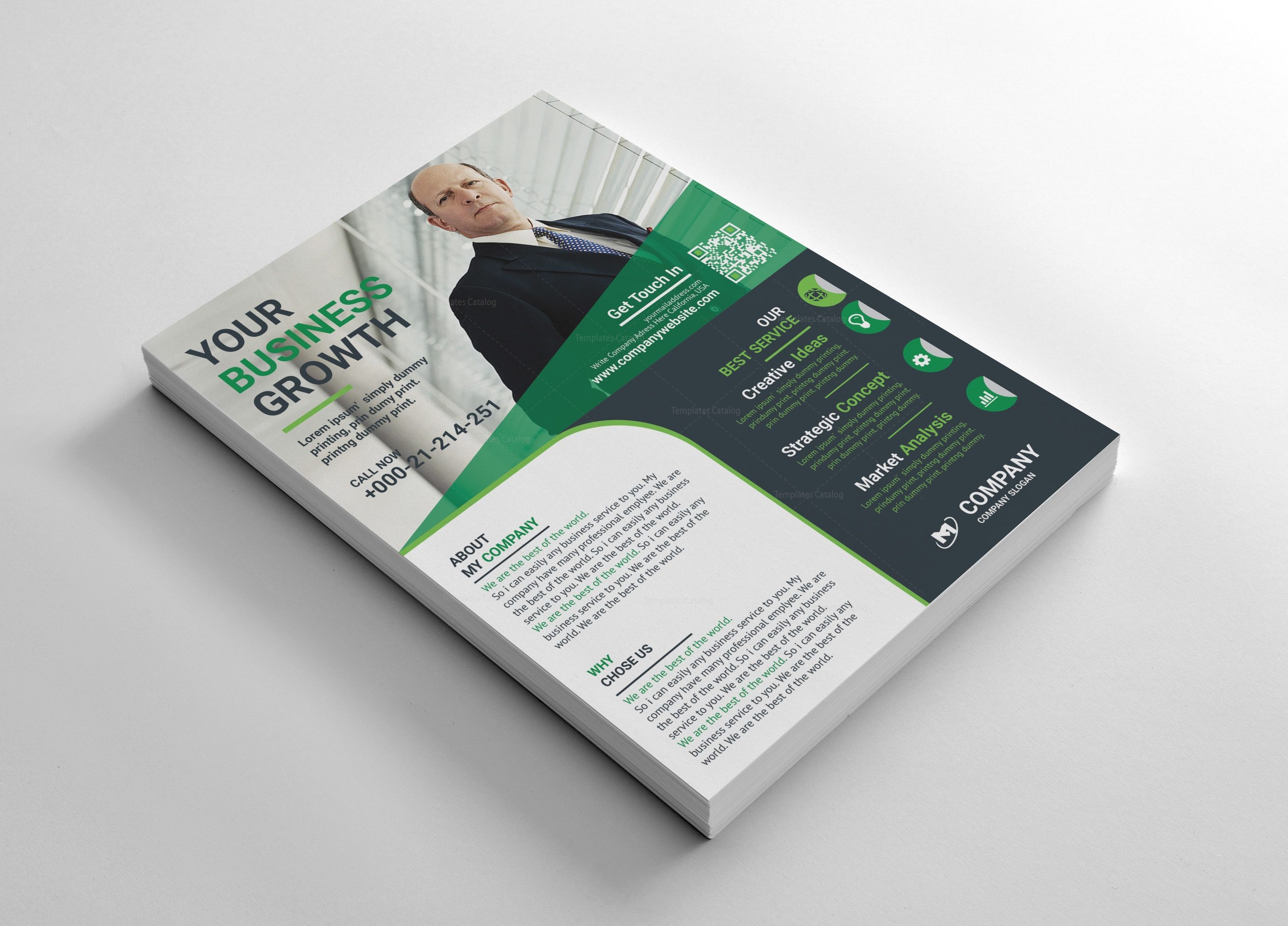 Printable Flyers Design Template - Graphic Templates