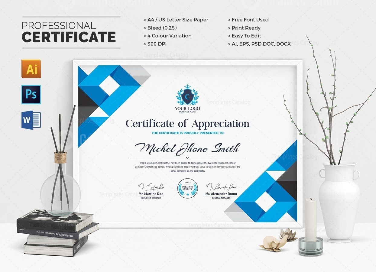 Professional Certificate - Graphic Templates