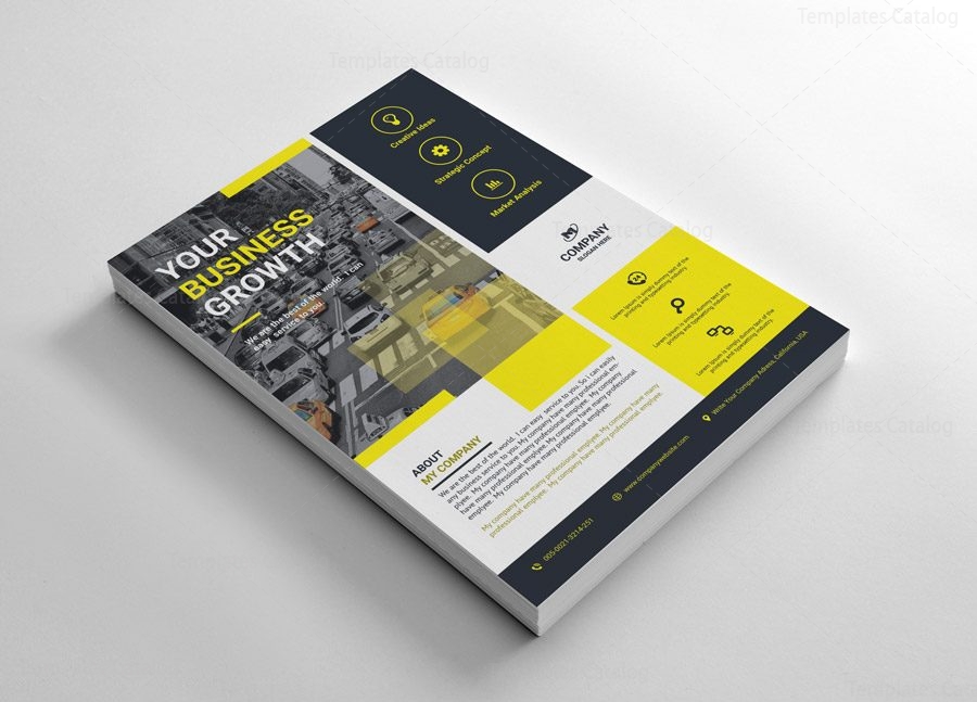 Rectangular Flyer Templates Design - Graphic Templates