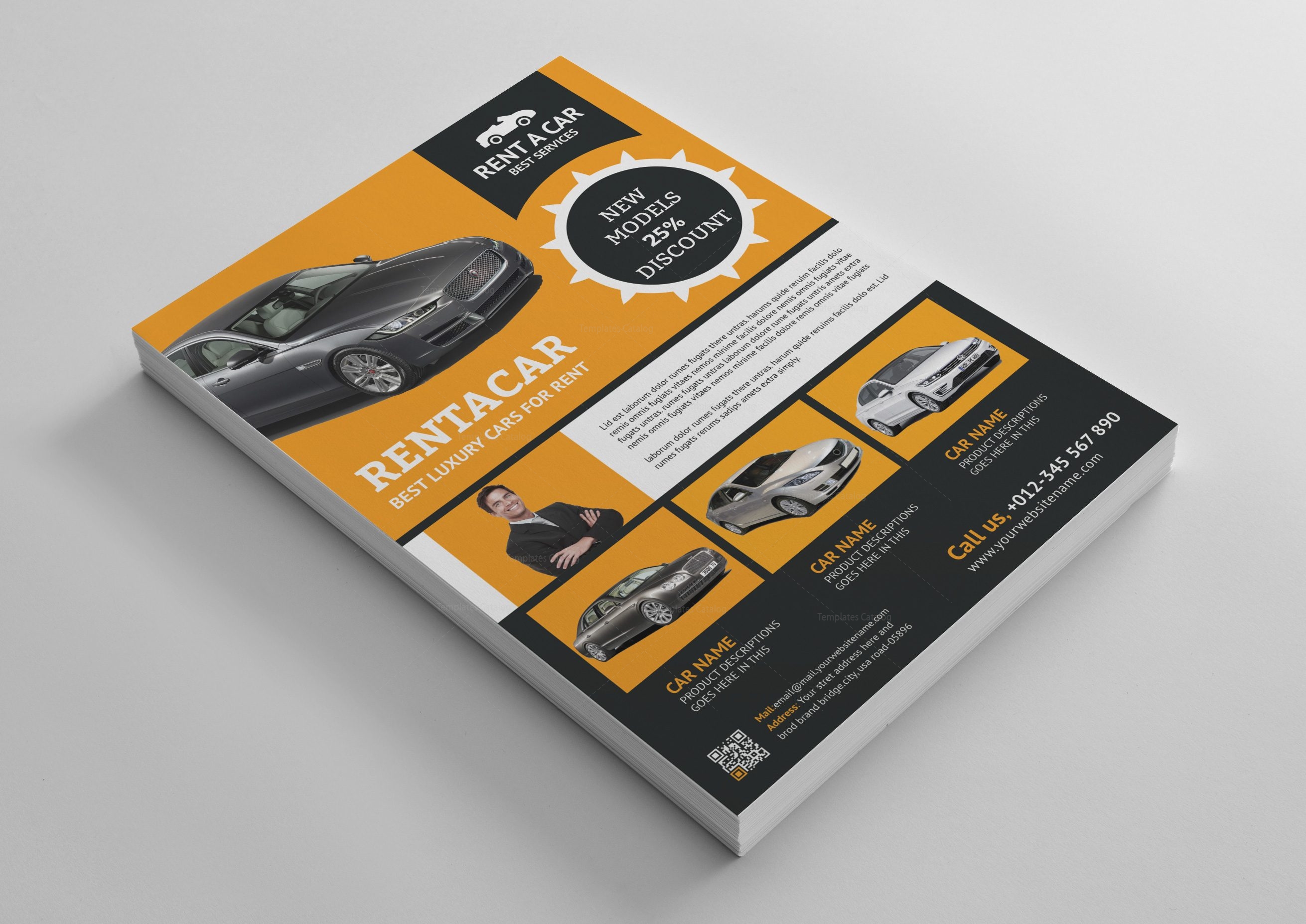 Rent a Car Flyer Design Template - Graphic Templates Rent a Car Flyer Design Template - Graphic Templates