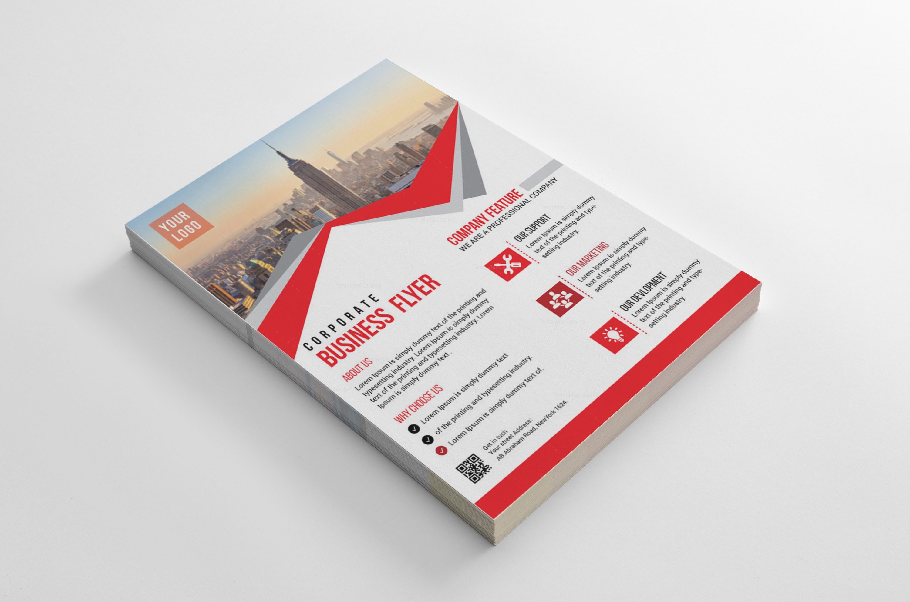 Riverside Modern Business Flyer Design Template - Graphic Templates