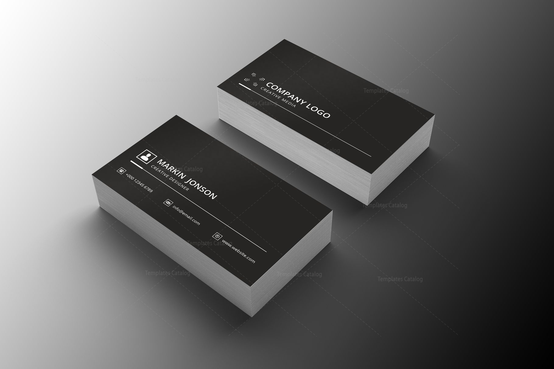 Salesman Professional Business Card Design - Graphic Templates
