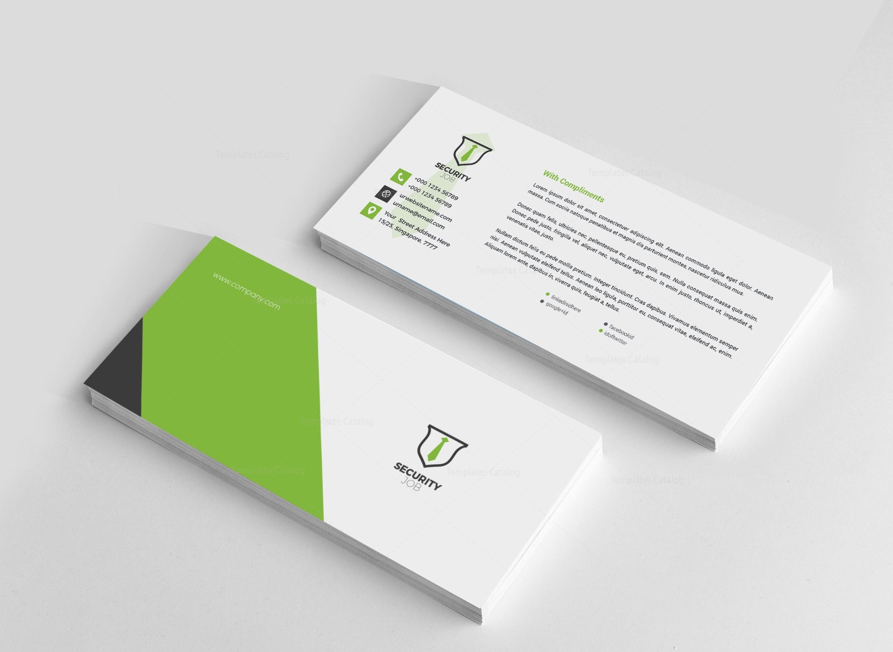 Security Company Creative Corporate Identity Template - Graphic Templates