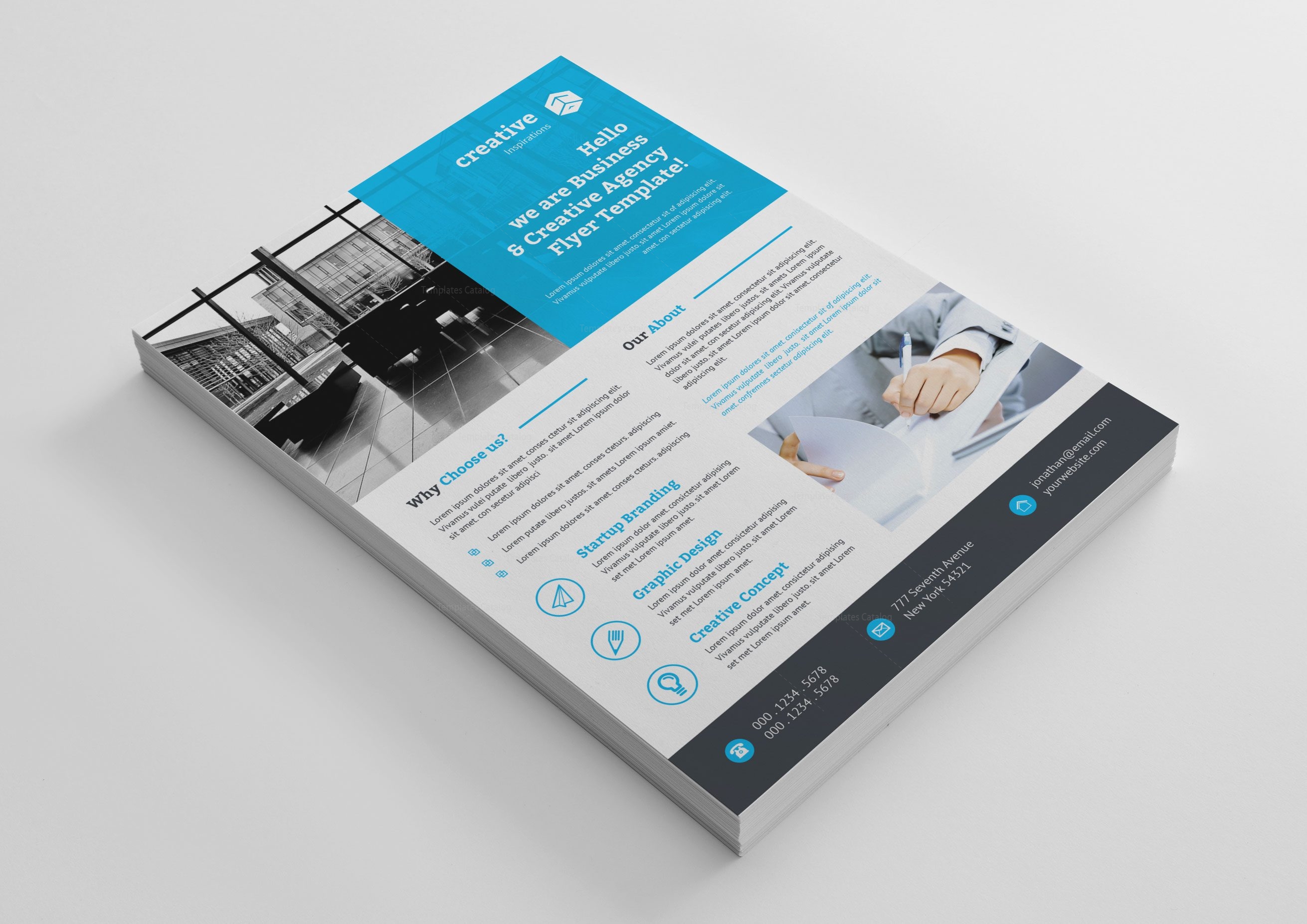 Simple Corporate Flyer Designs - Graphic Templates