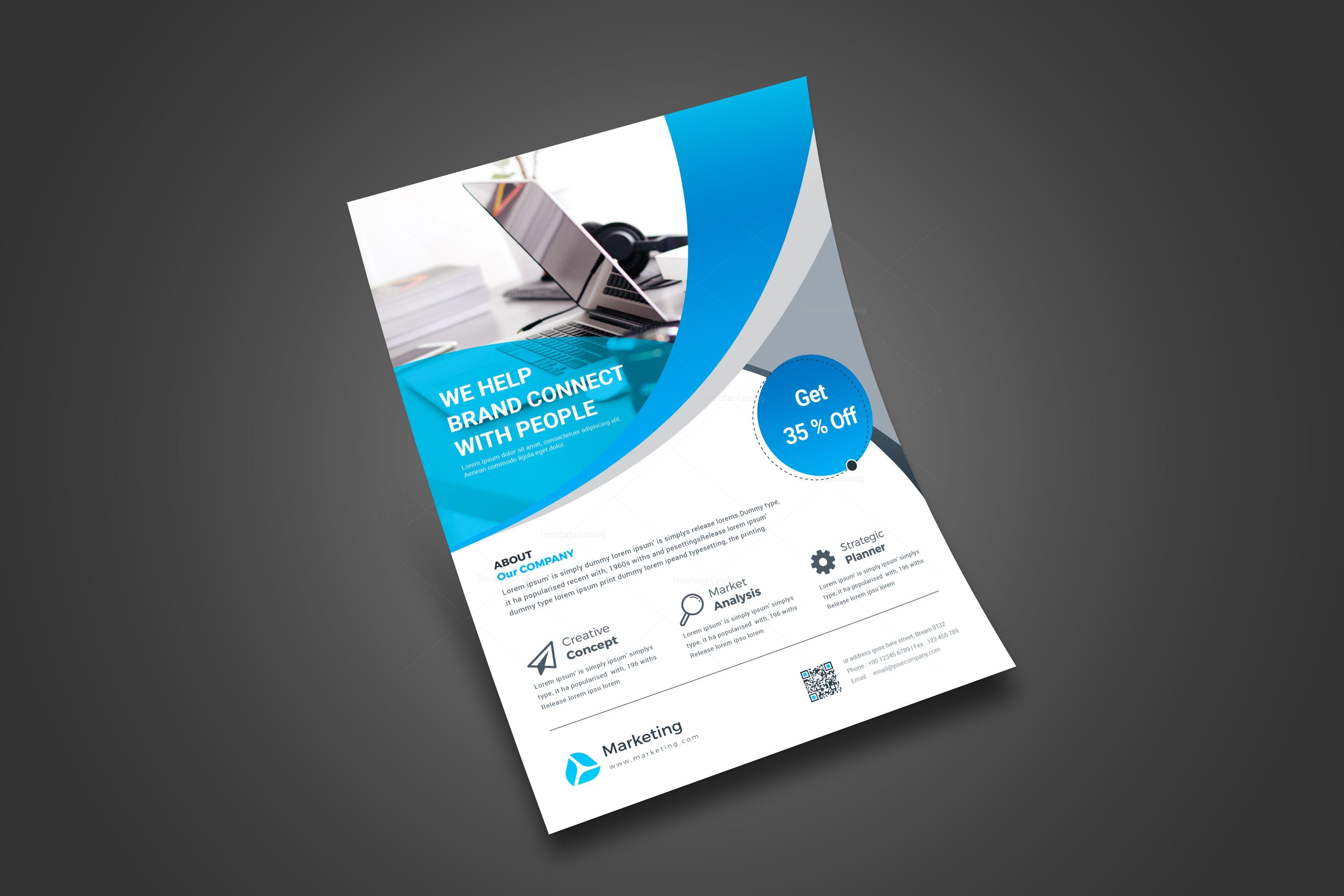 Simple Print Flyer Template - Graphic Templates