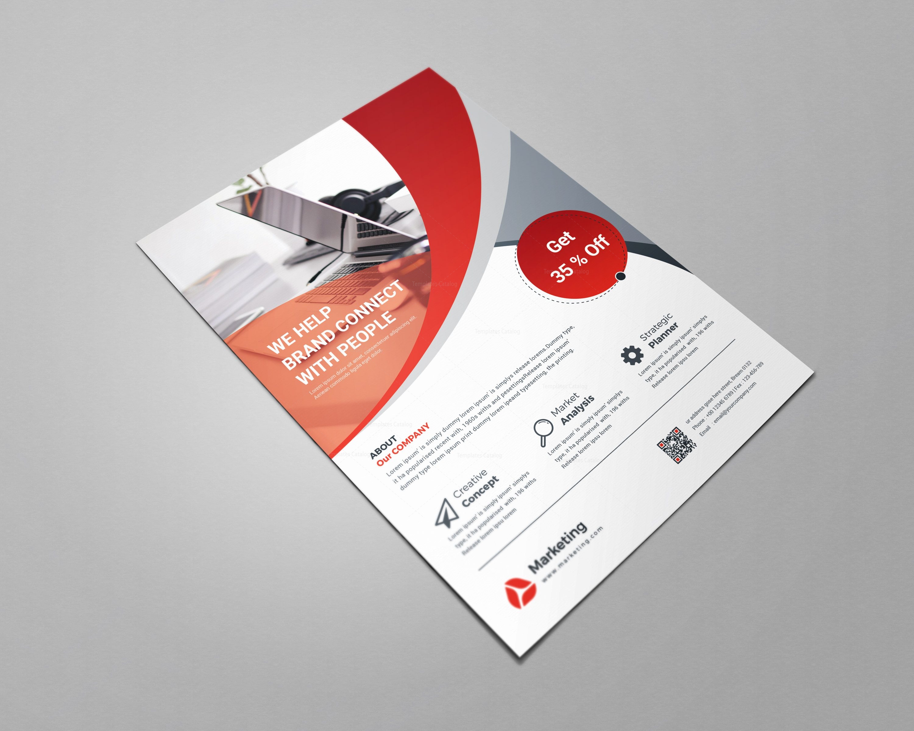 Simple Print Flyer Template - Graphic Templates