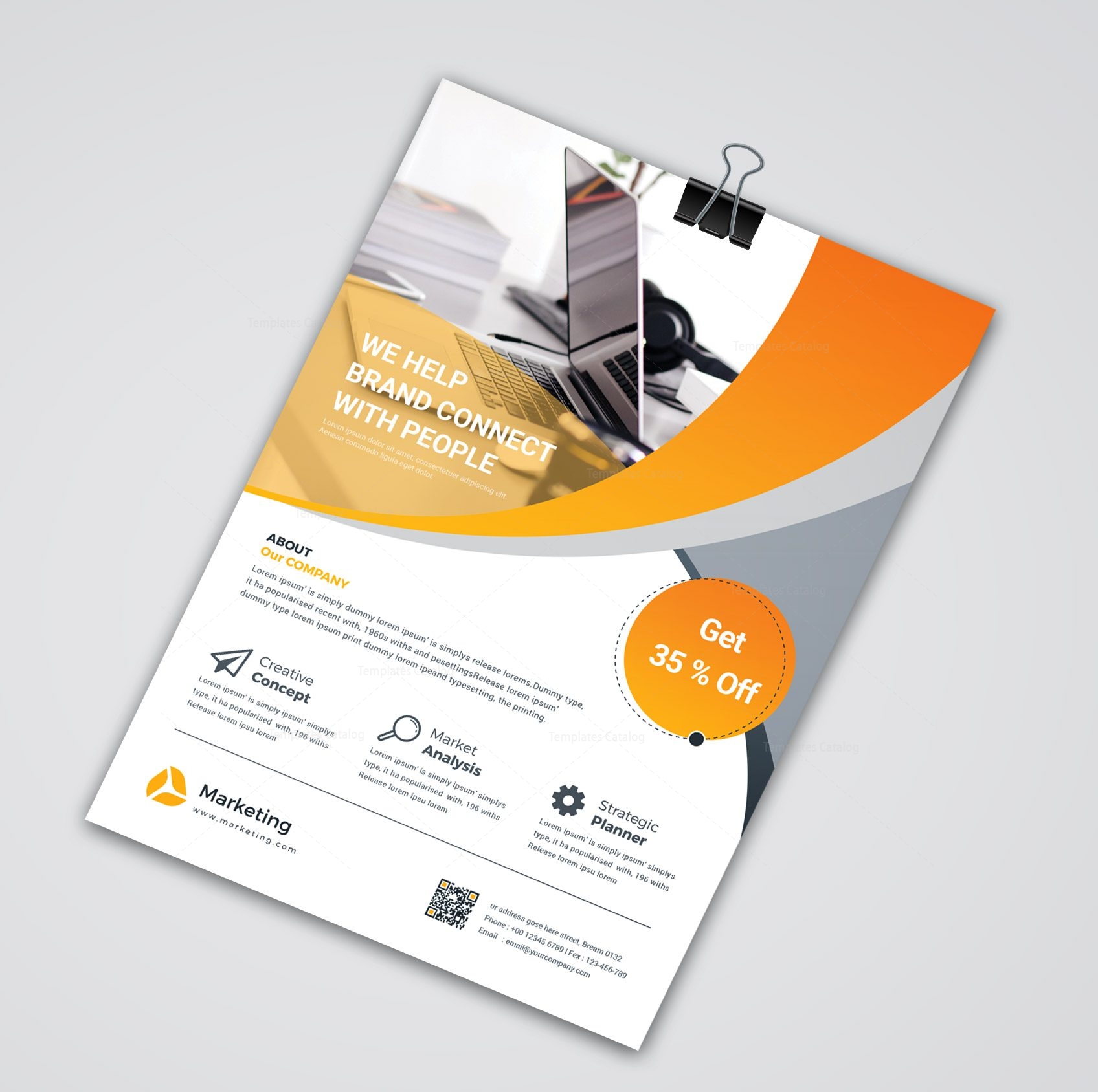 Simple Print Flyer Template - Graphic Templates