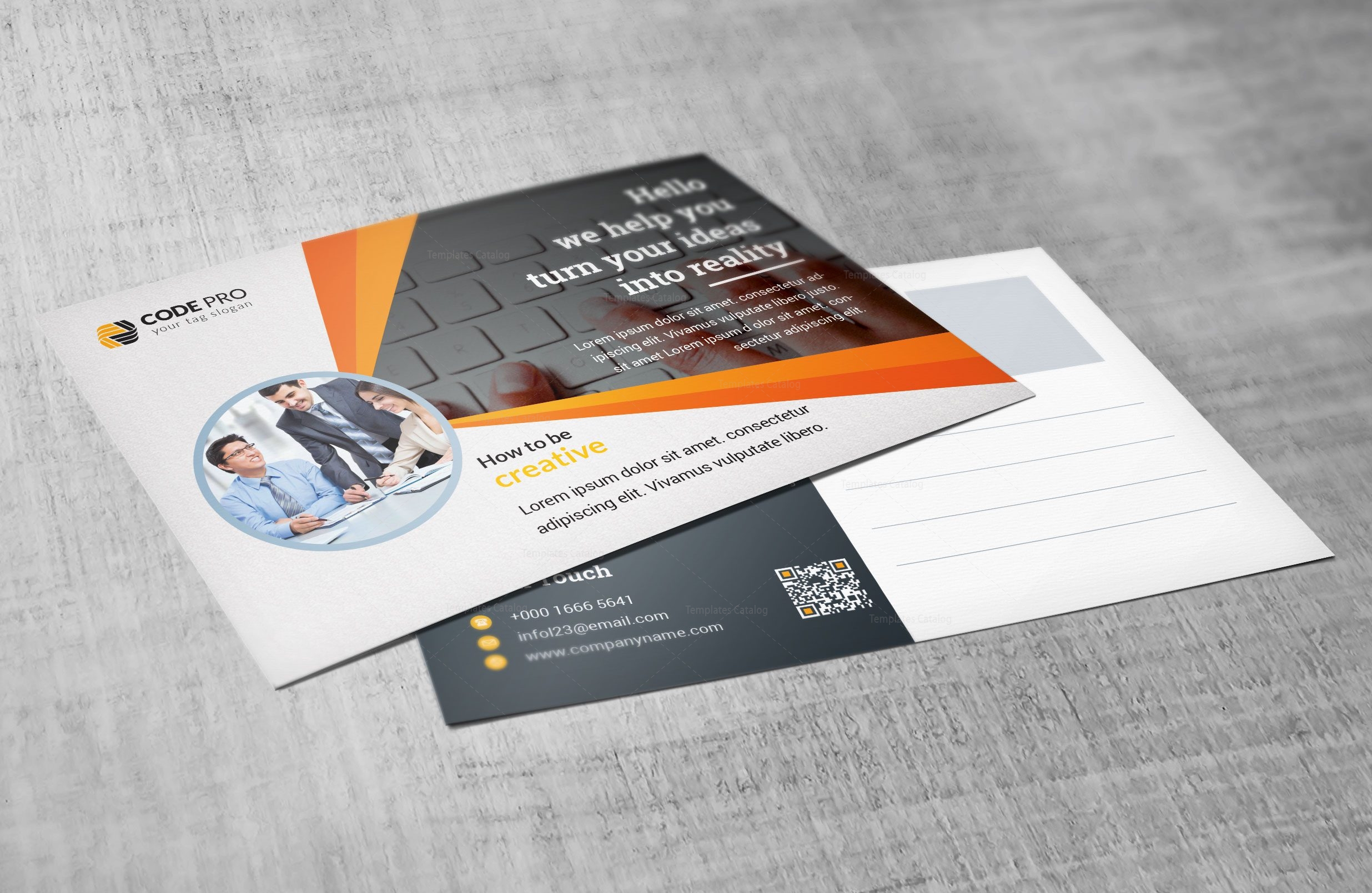 Stylish Postcard Design Templates - Graphic Templates